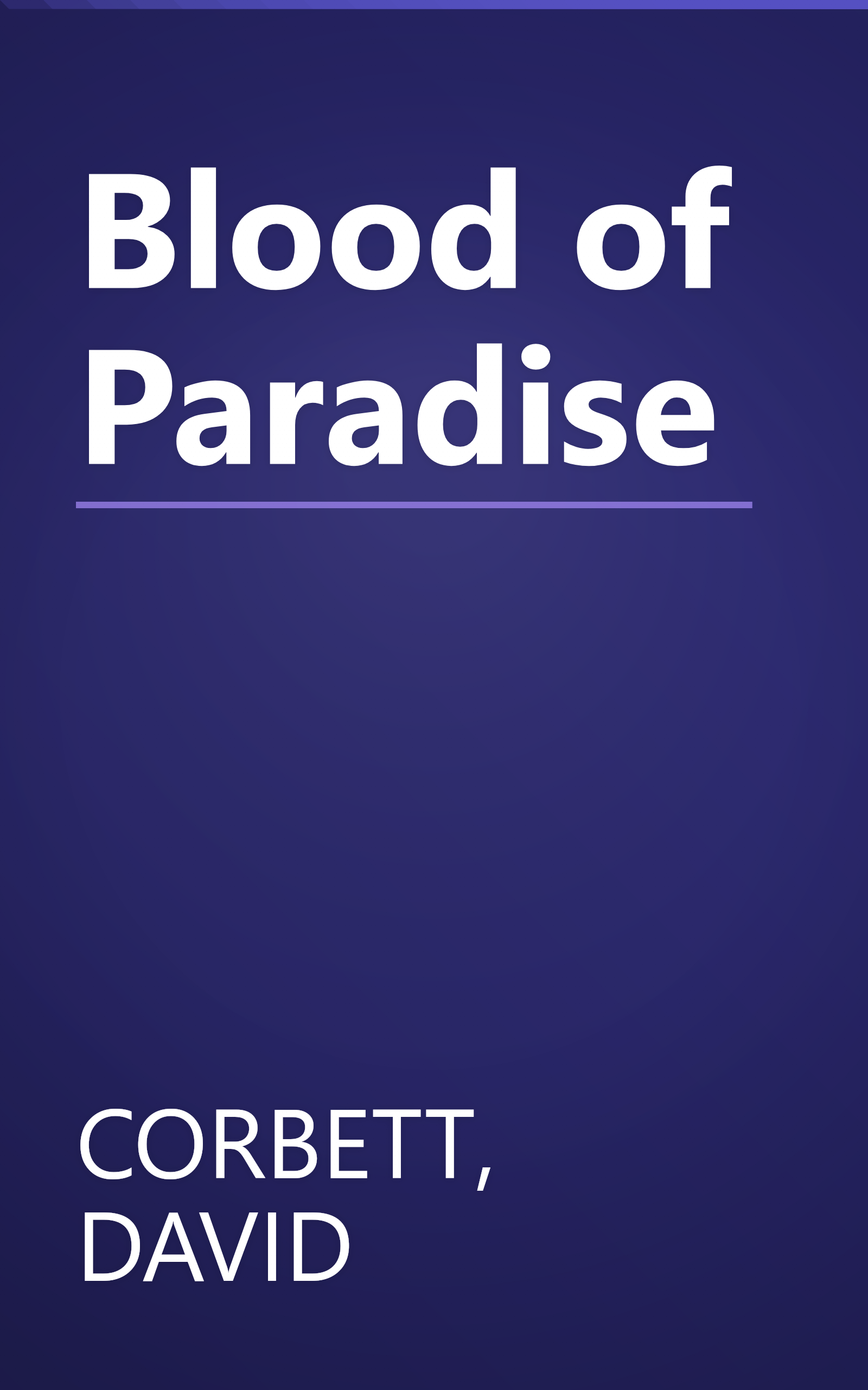 Blood of Paradise book cover
