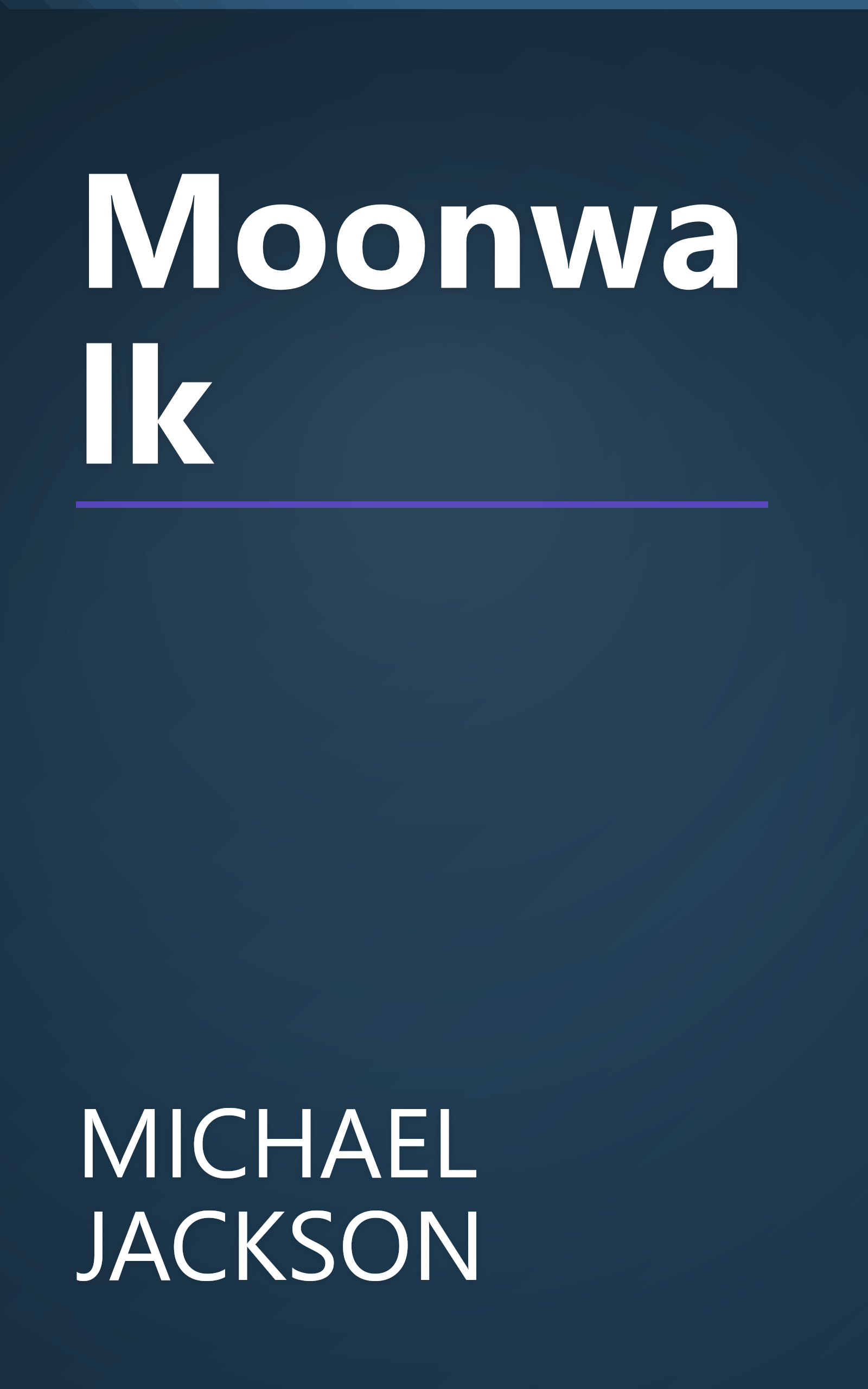 Moonwalk book cover