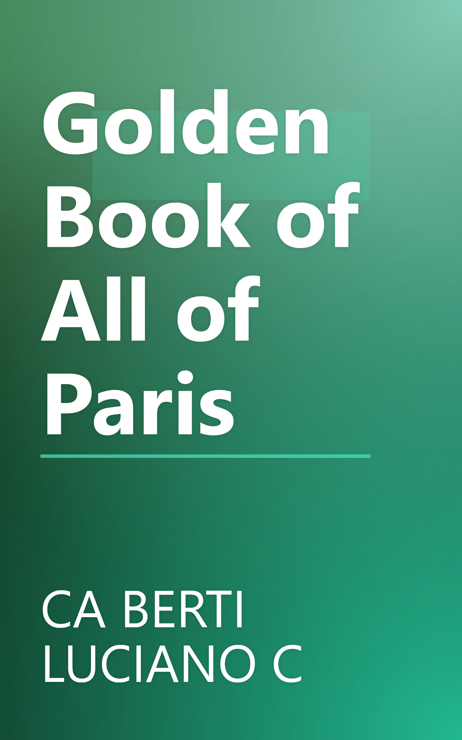 Golden Book of All of Paris book cover