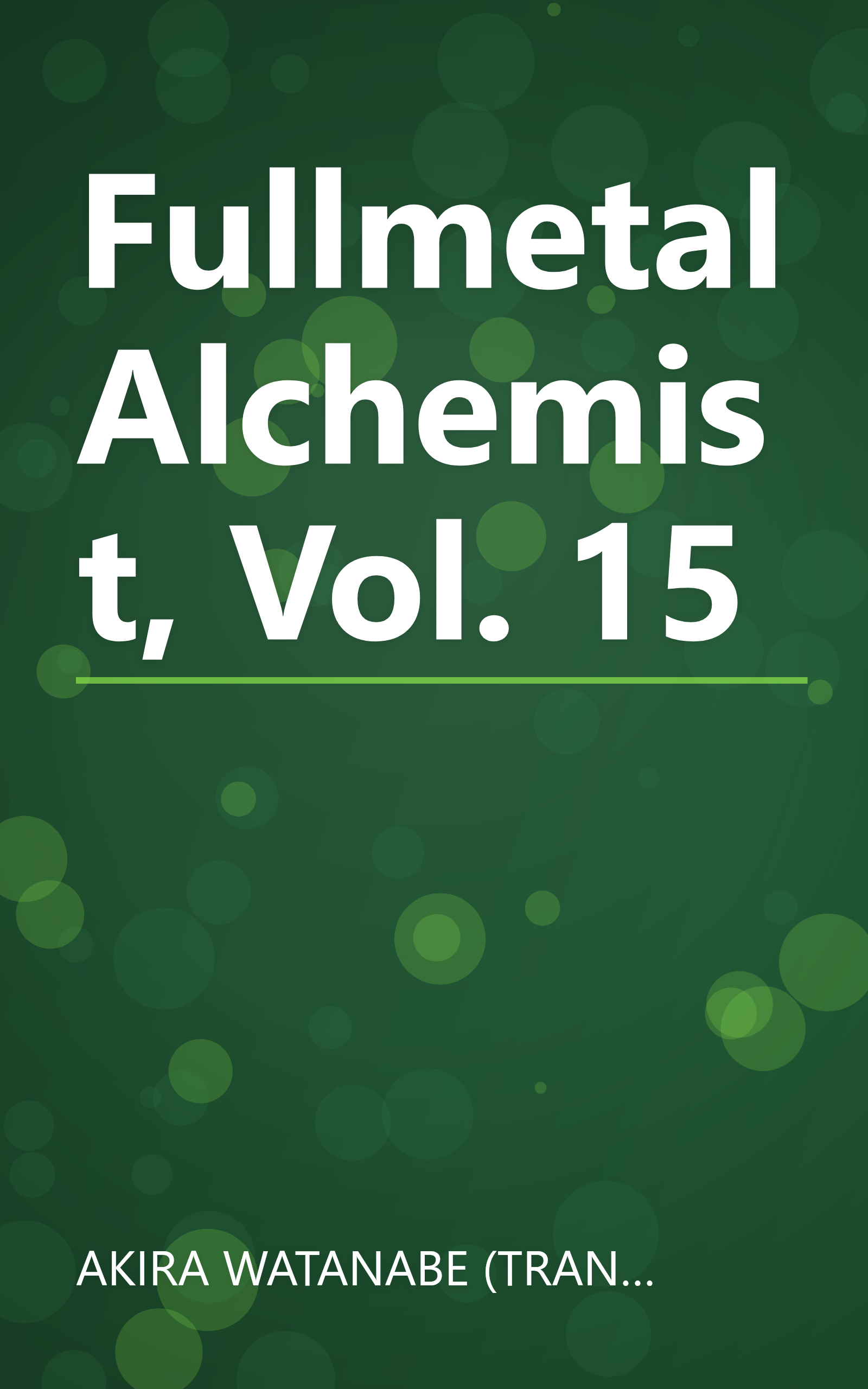 Fullmetal Alchemist, Vol. 15 book cover