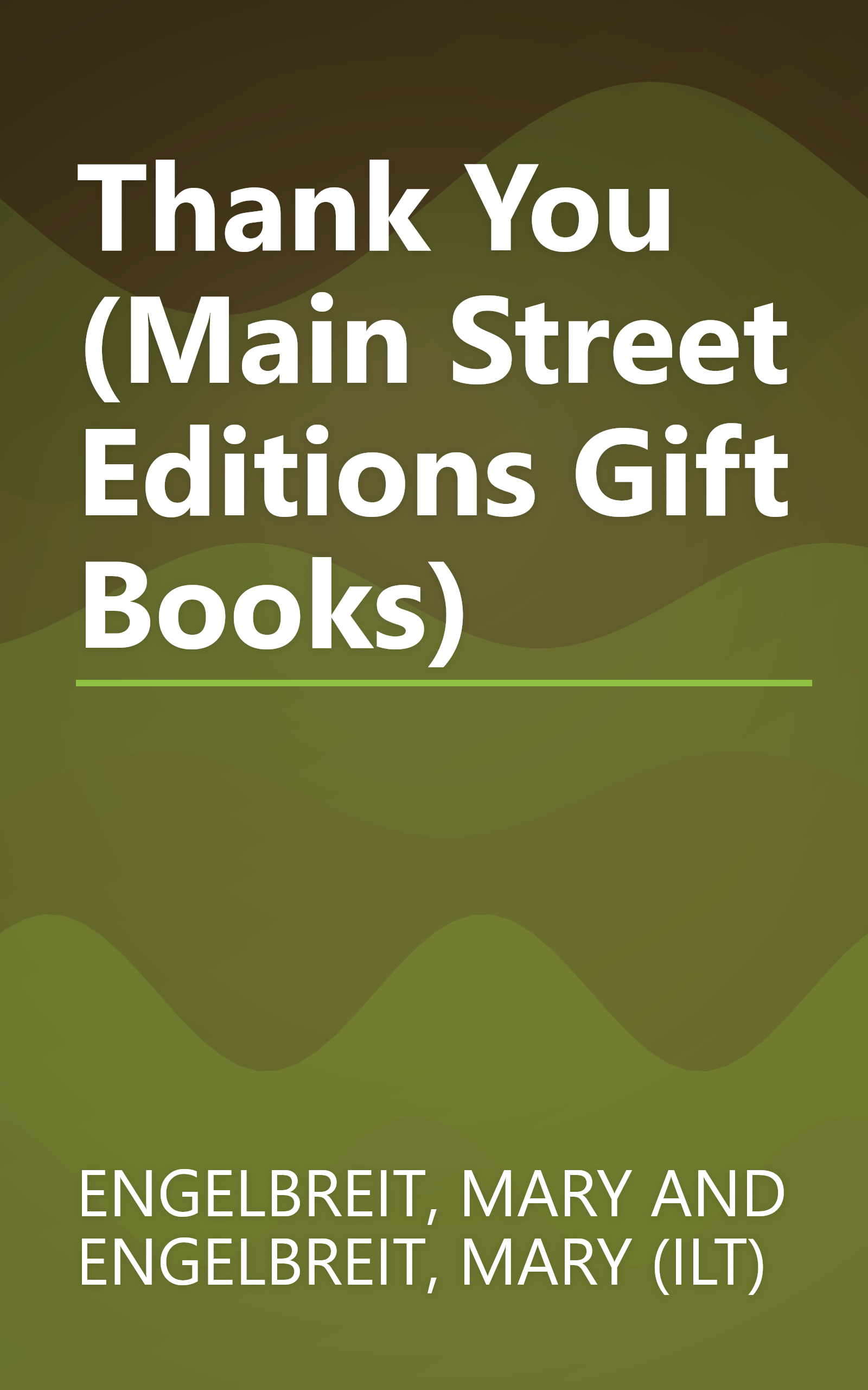 Thank You (Main Street Editions Gift Books) book cover