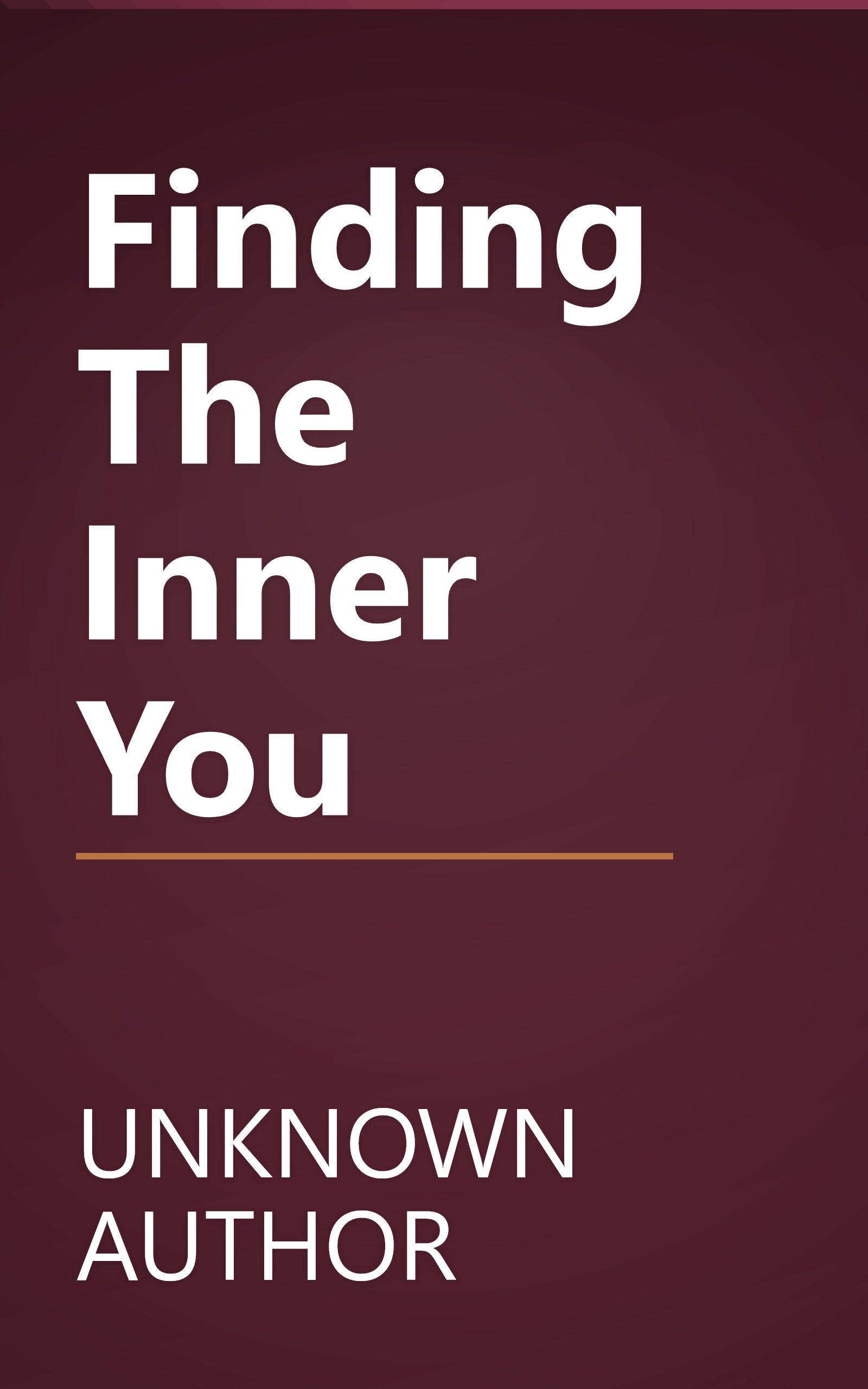 Finding The Inner You book cover