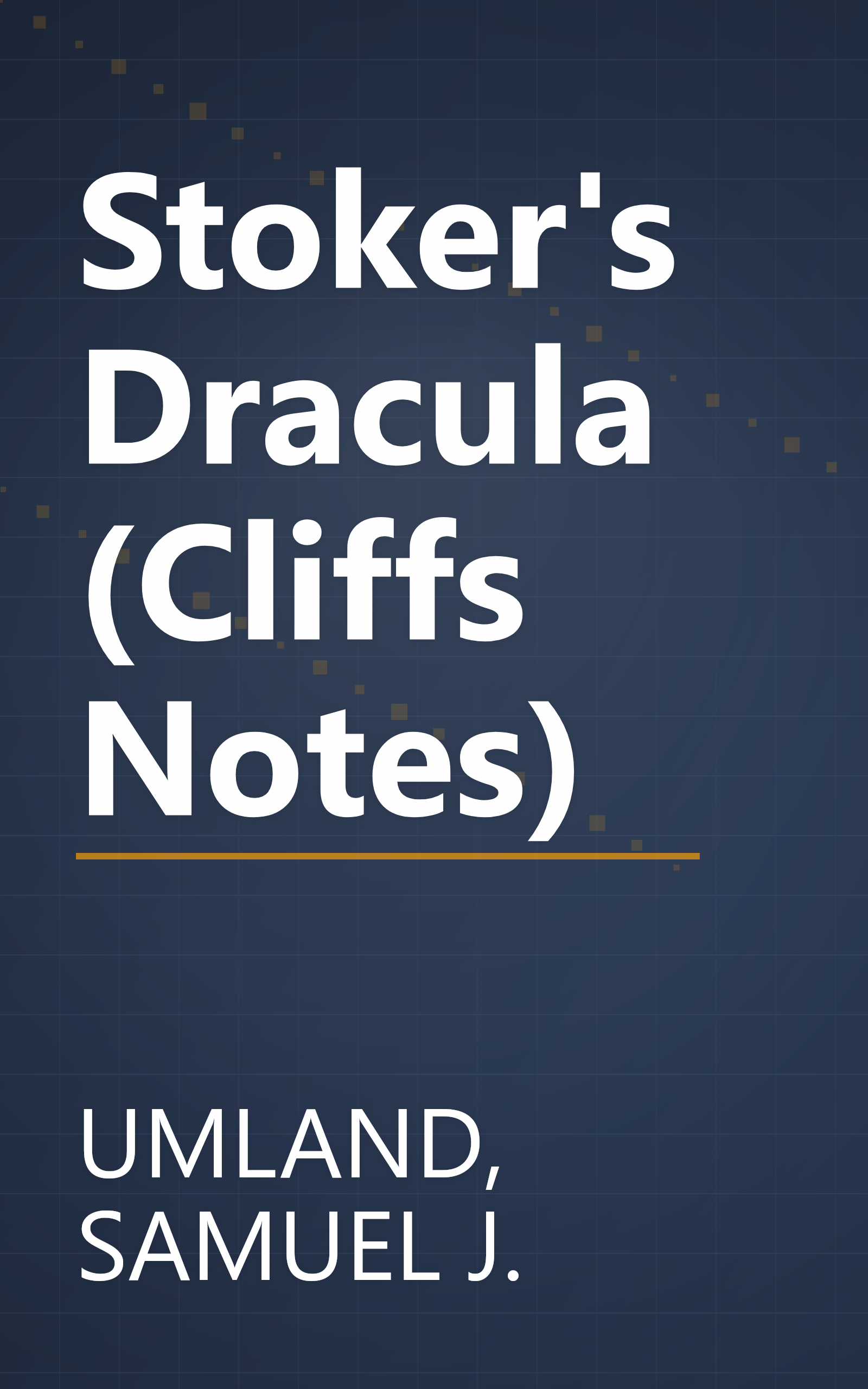 Stoker's Dracula (Cliffs Notes) book cover