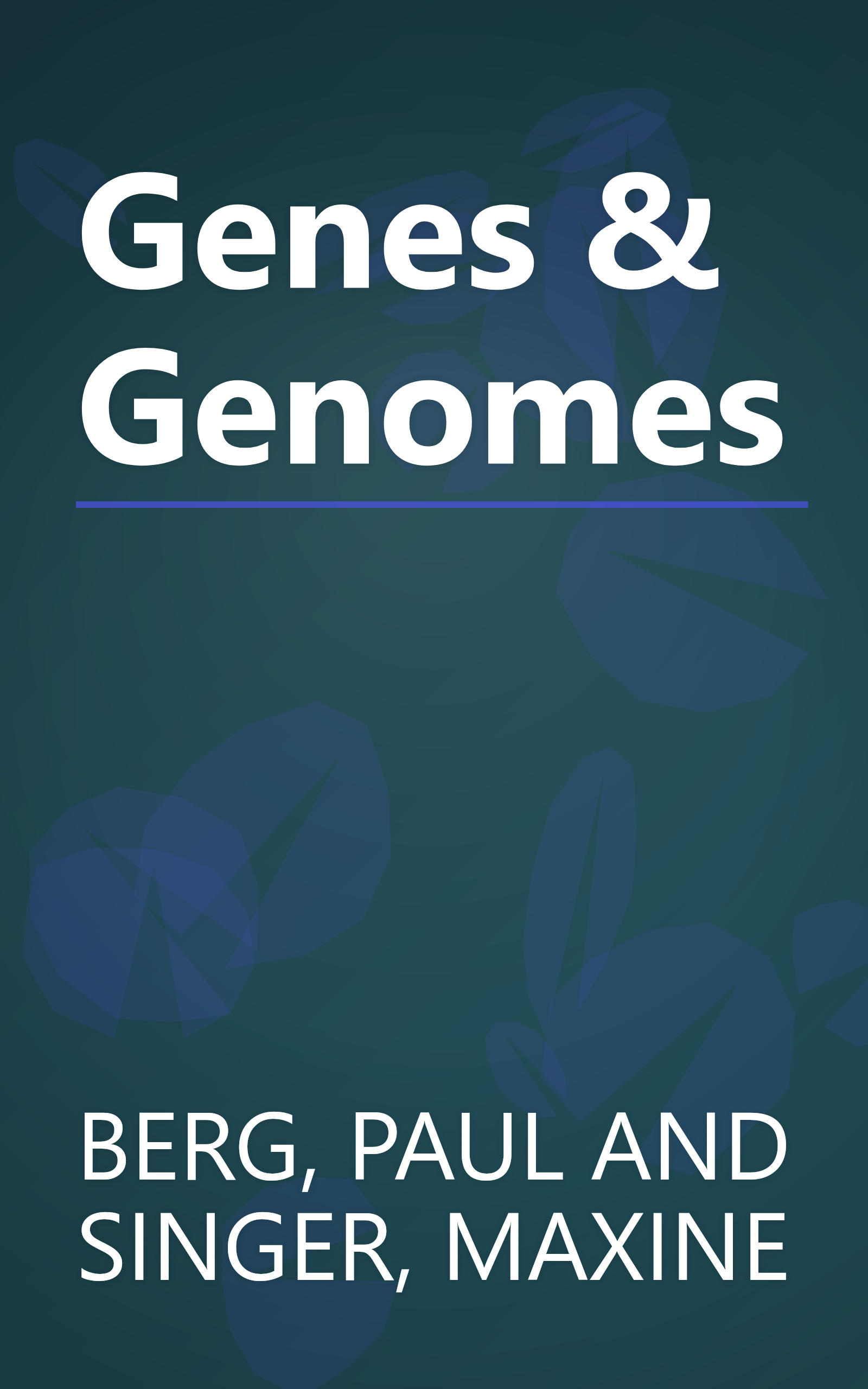 Genes & Genomes book cover