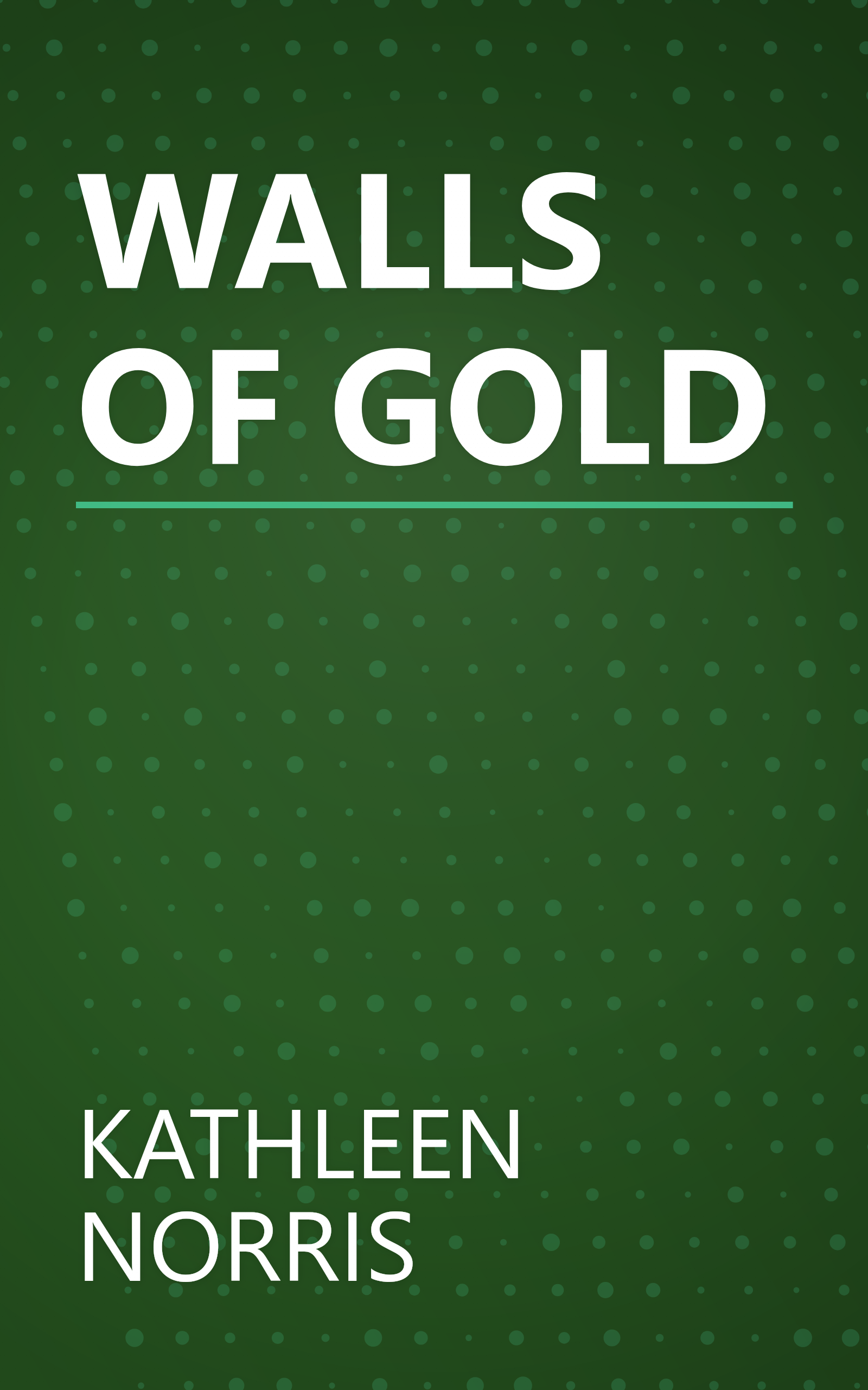 WALLS OF GOLD book cover