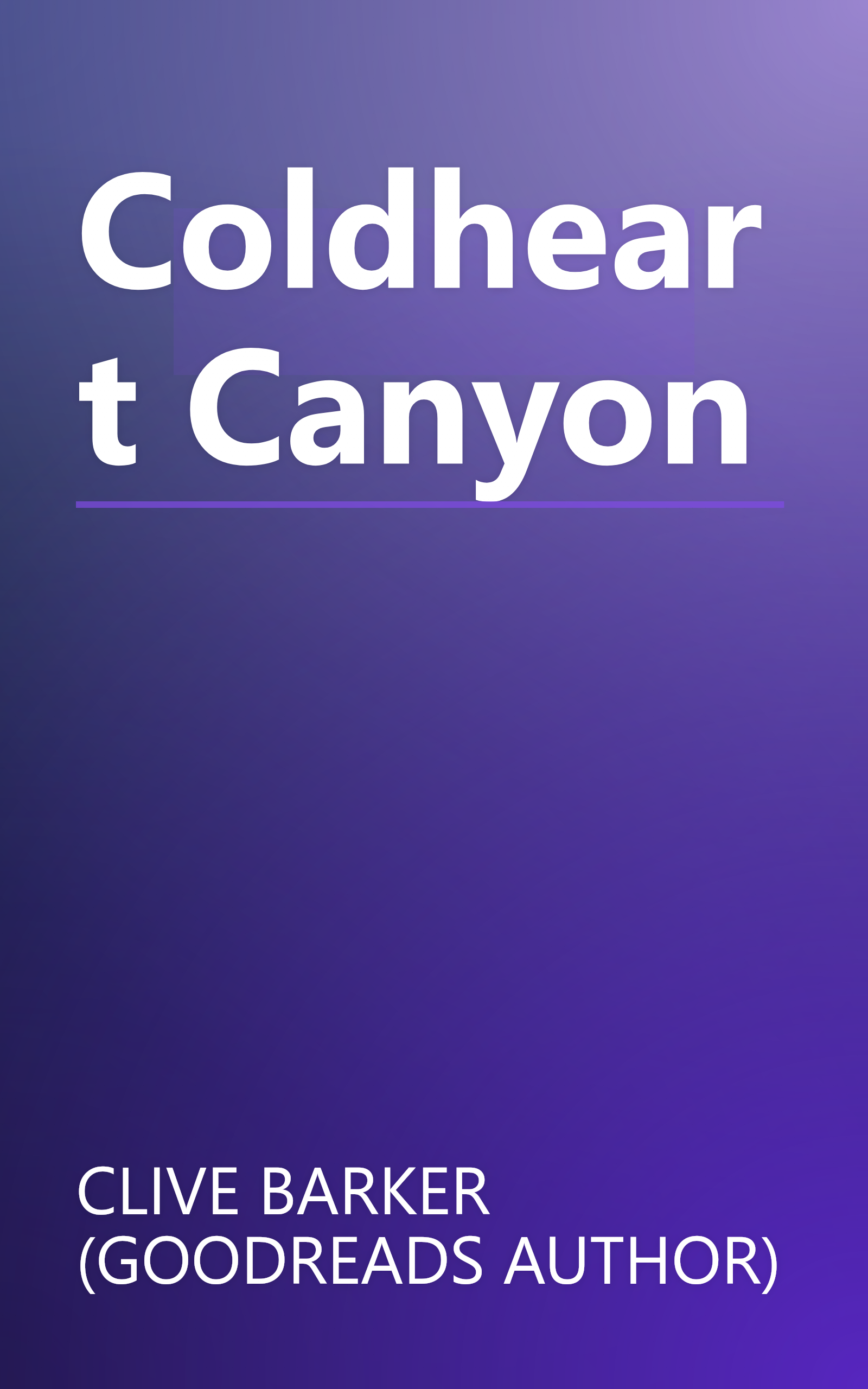 Coldheart Canyon book cover