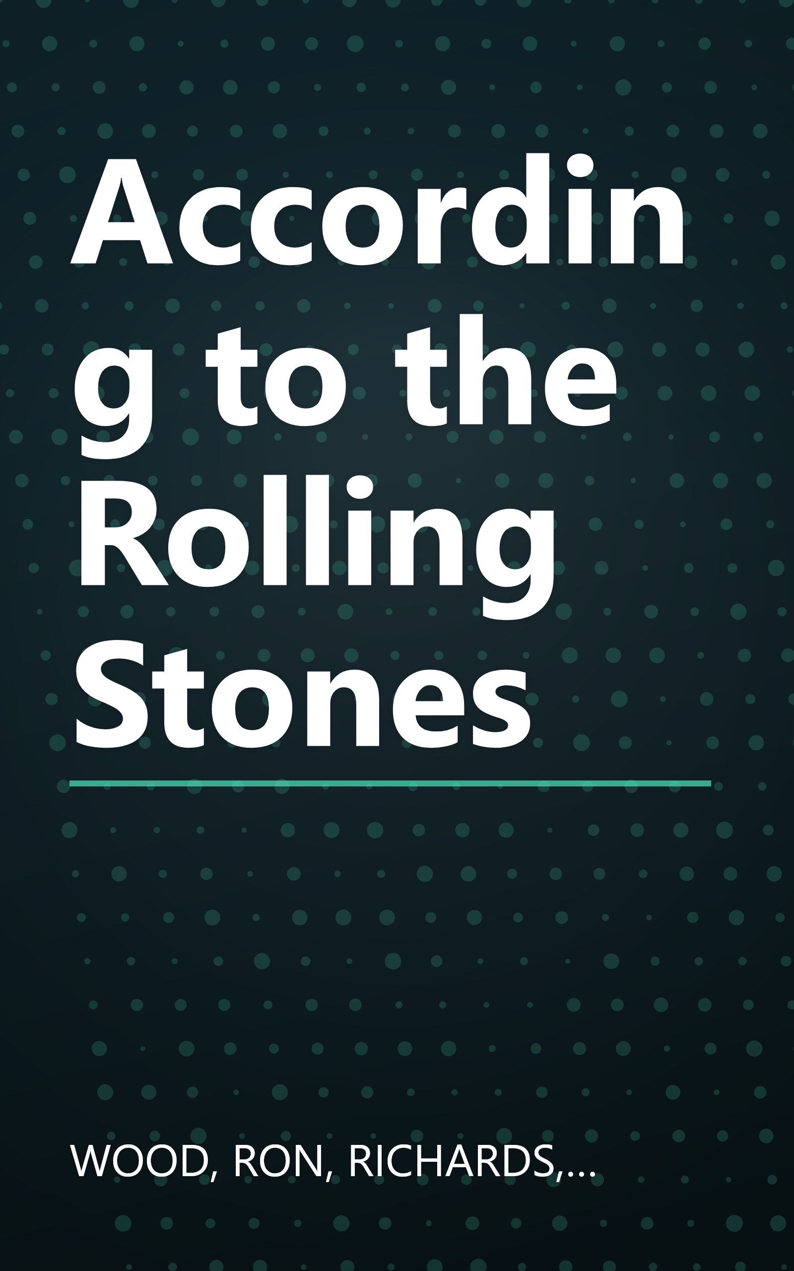 According to the Rolling Stones book cover