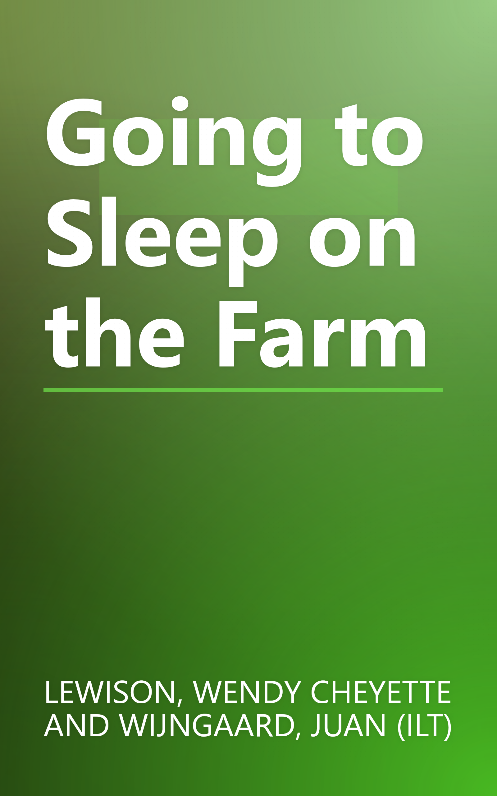 Going to Sleep on the Farm book cover