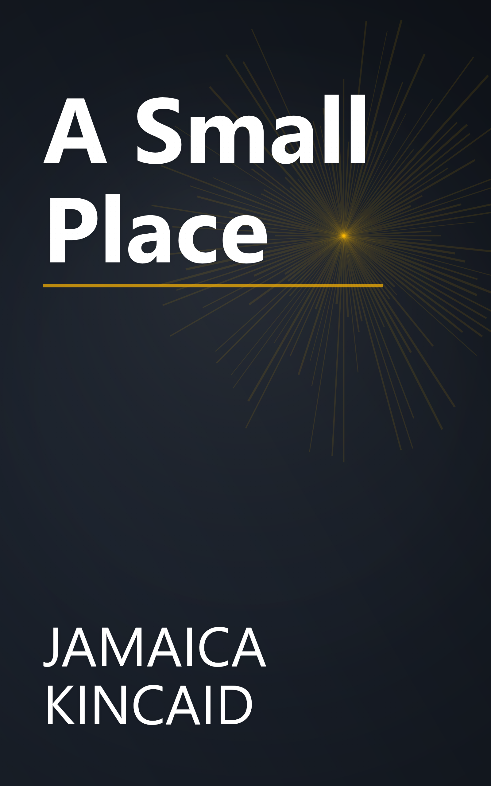 A Small Place book cover