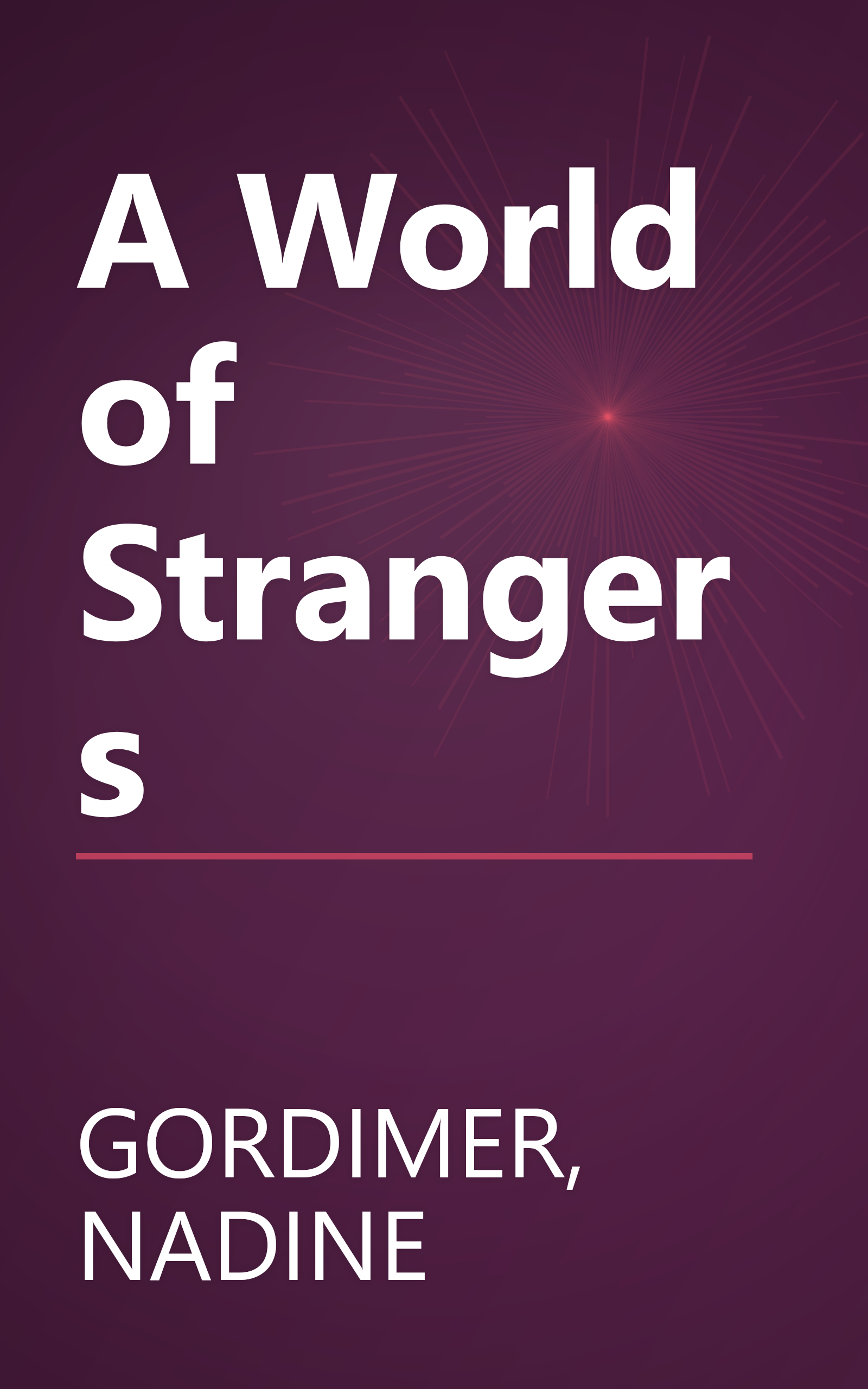 A World of Strangers book cover