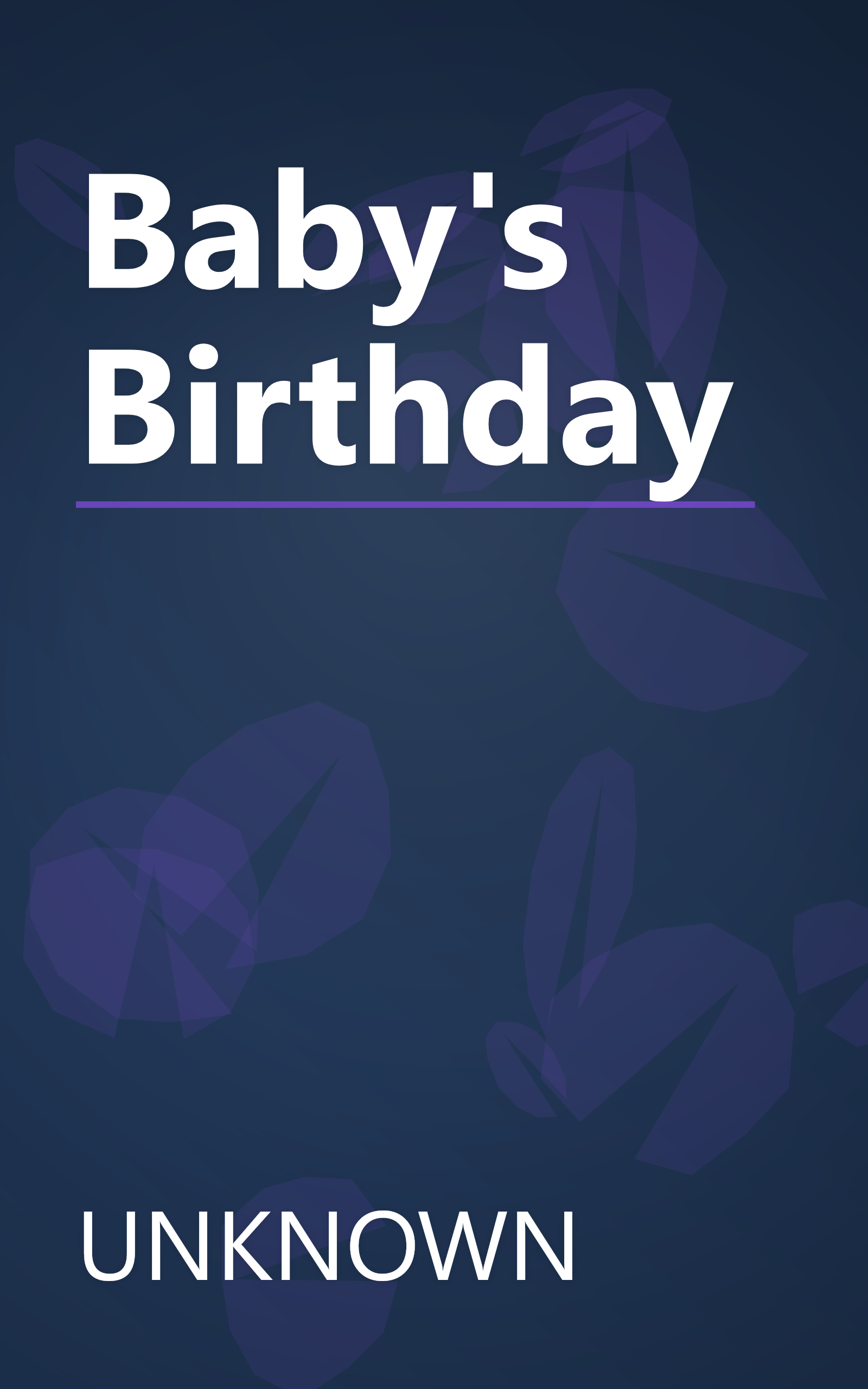 Baby's Birthday book cover