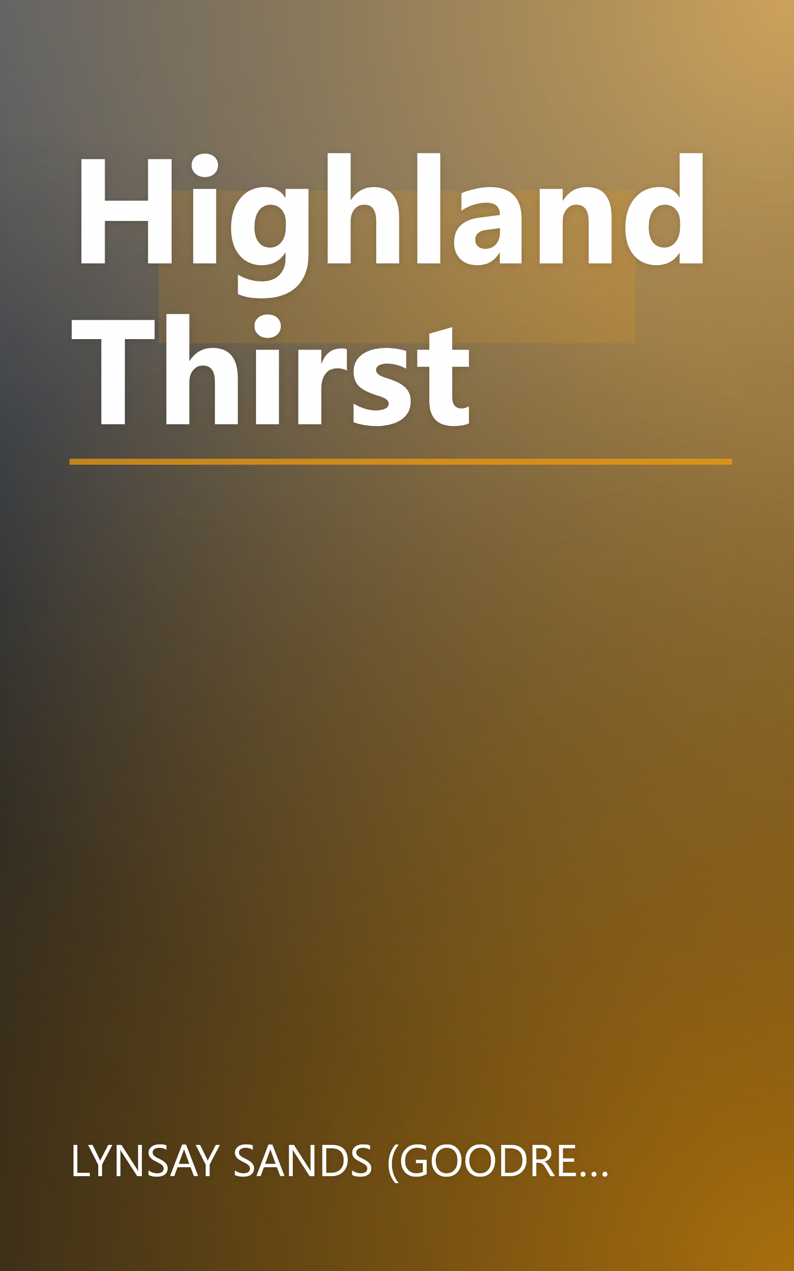 Highland Thirst book cover