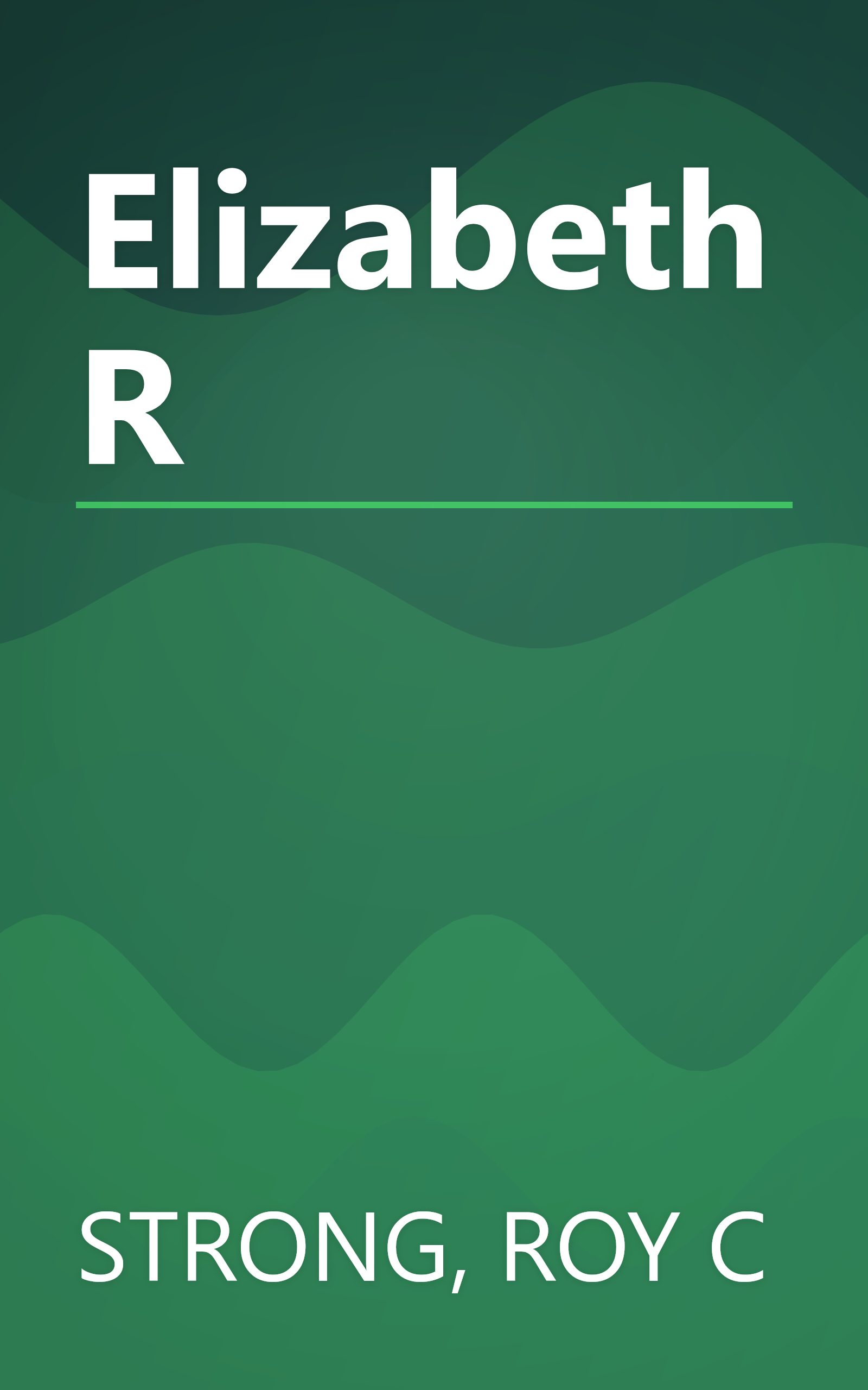 Elizabeth R book cover