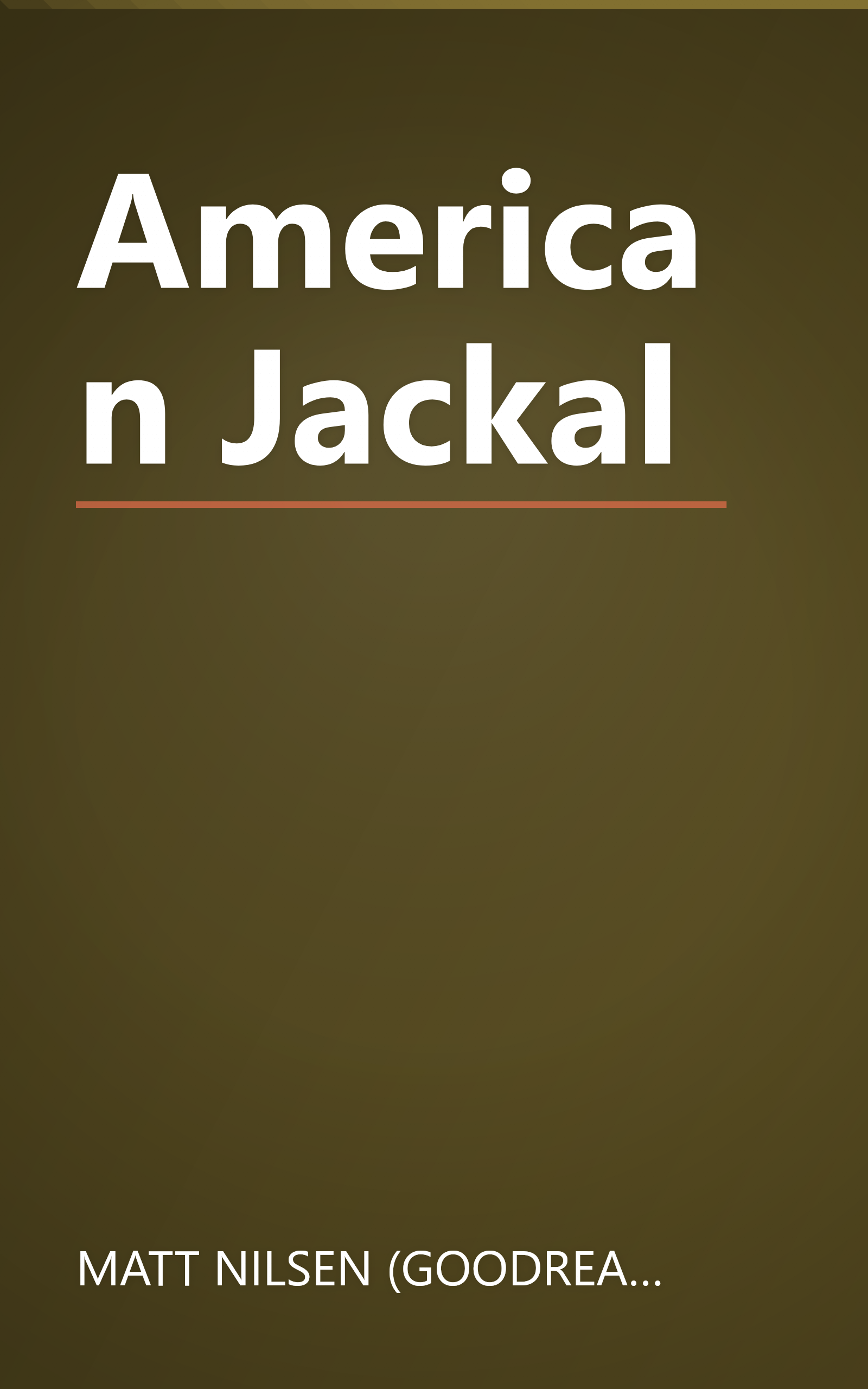 American Jackal book cover