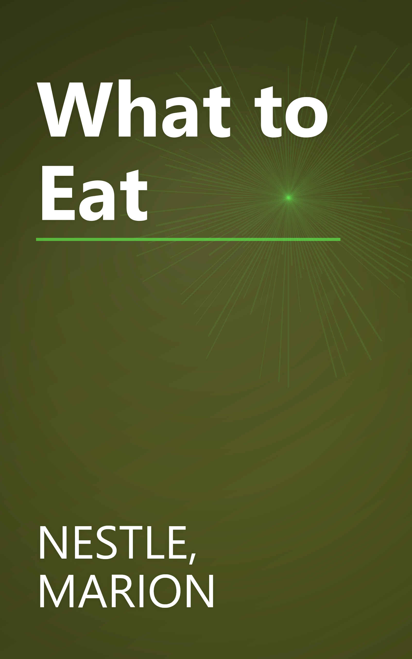 What to Eat book cover