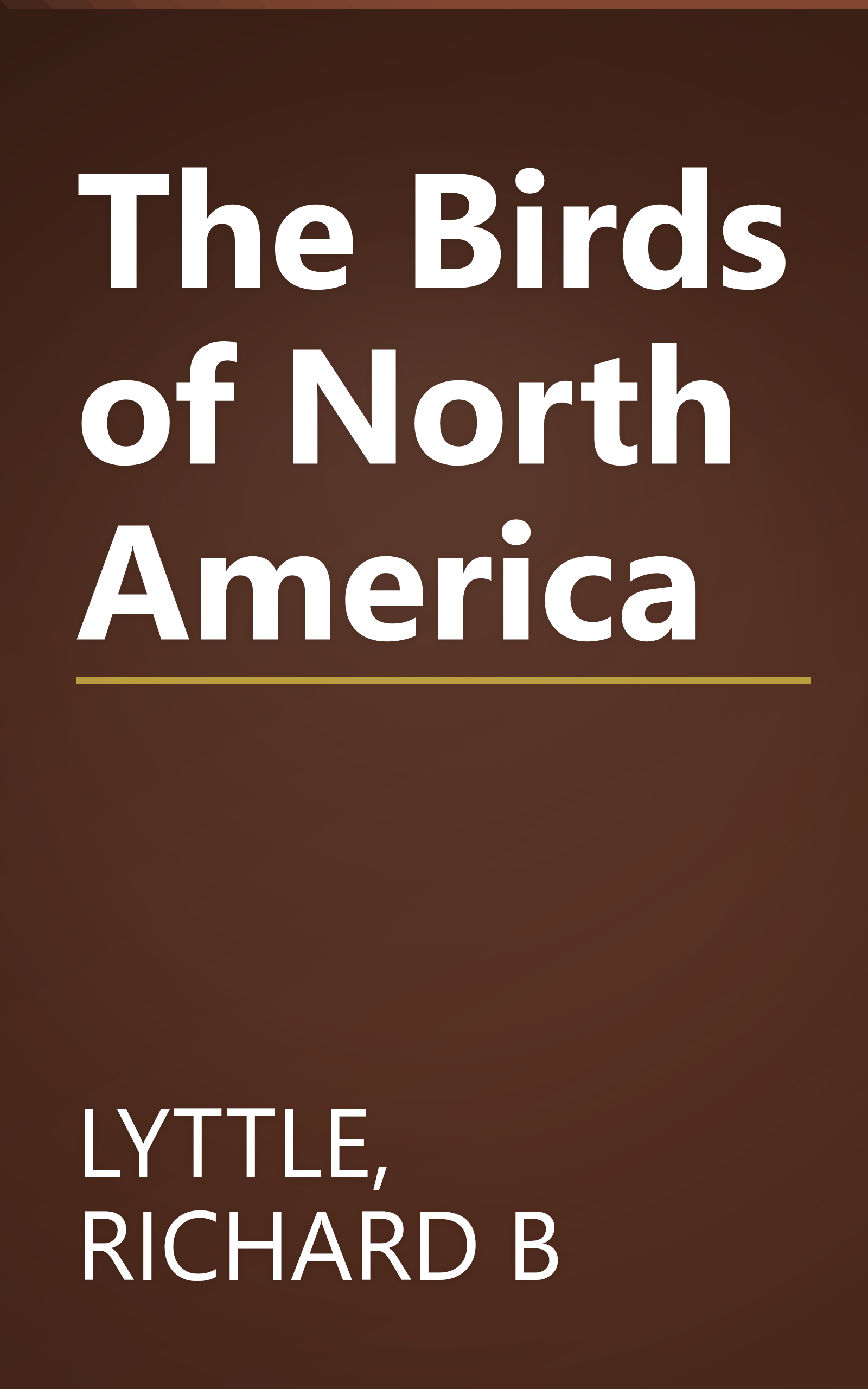 The Birds of North America book cover