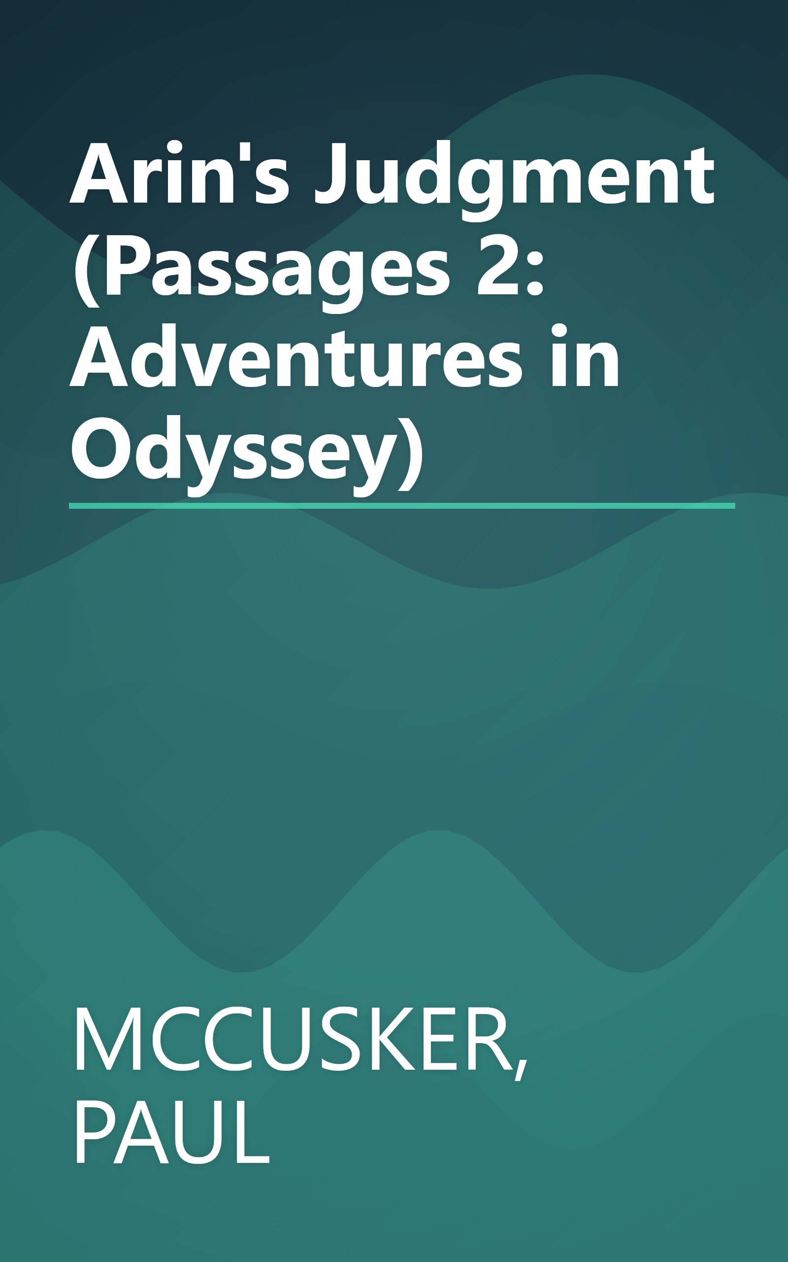 Arin's Judgment (Passages 2: Adventures in Odyssey) book cover