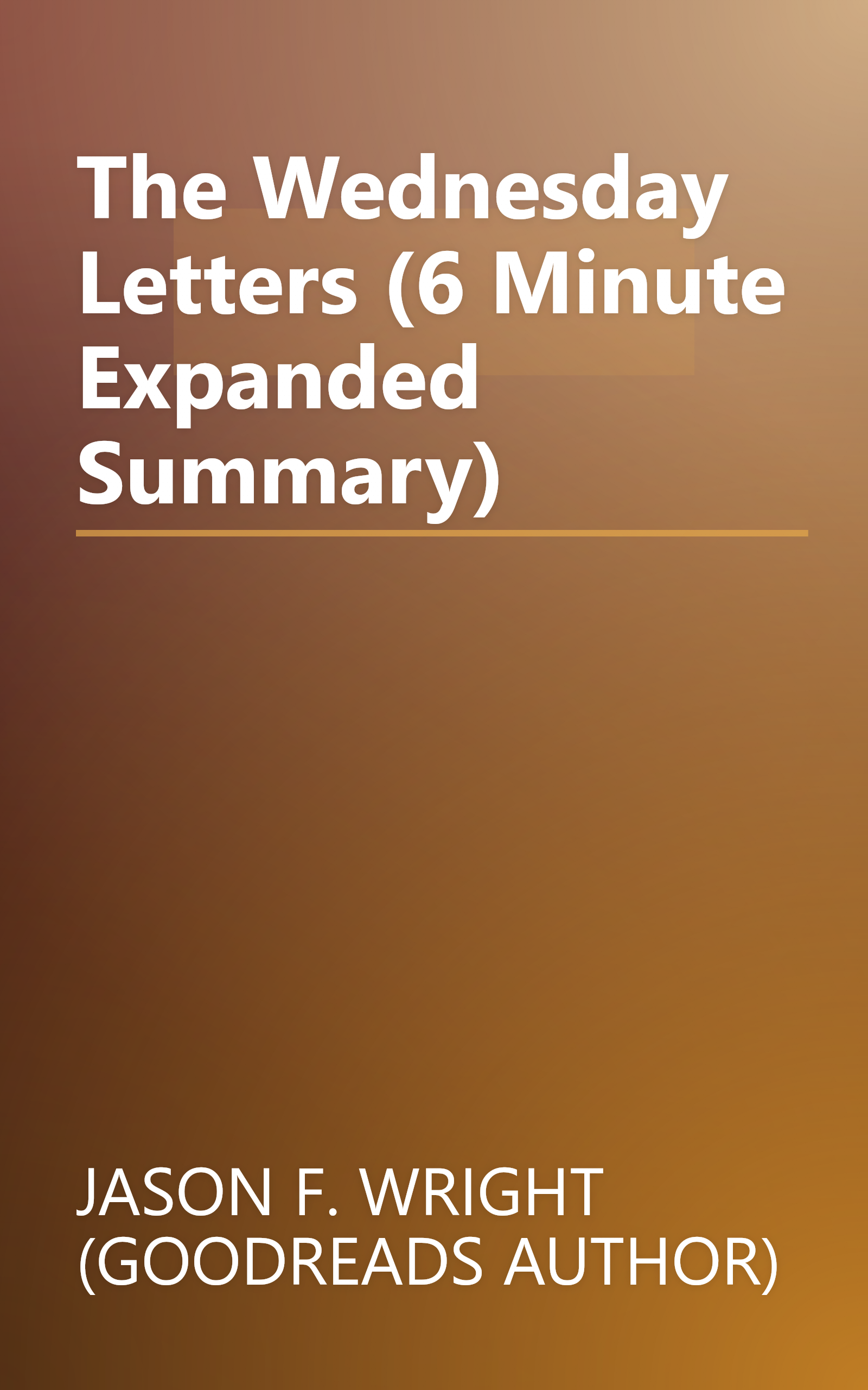 The Wednesday Letters (6 Minute   Expanded Summary) book cover
