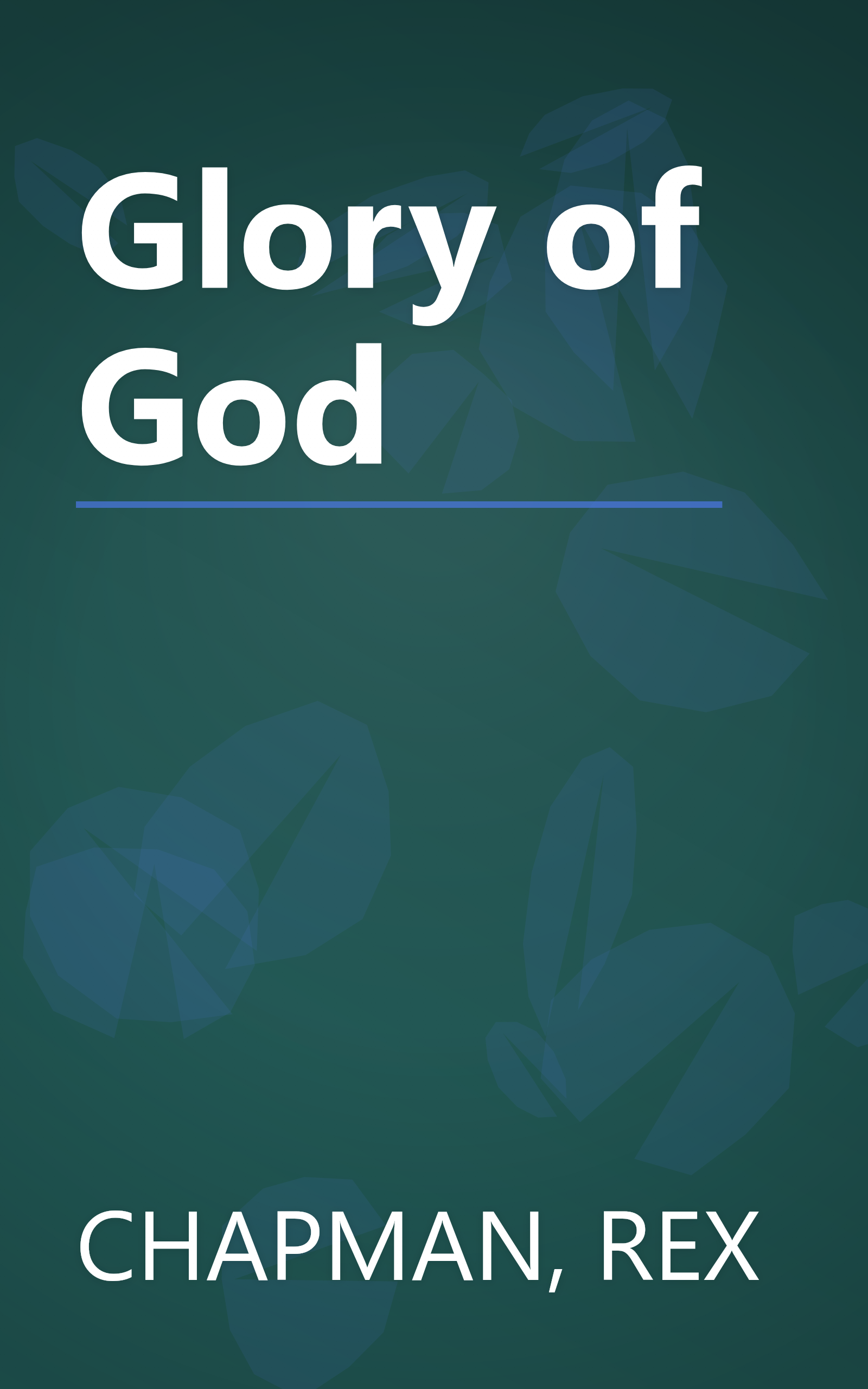 Glory of God book cover