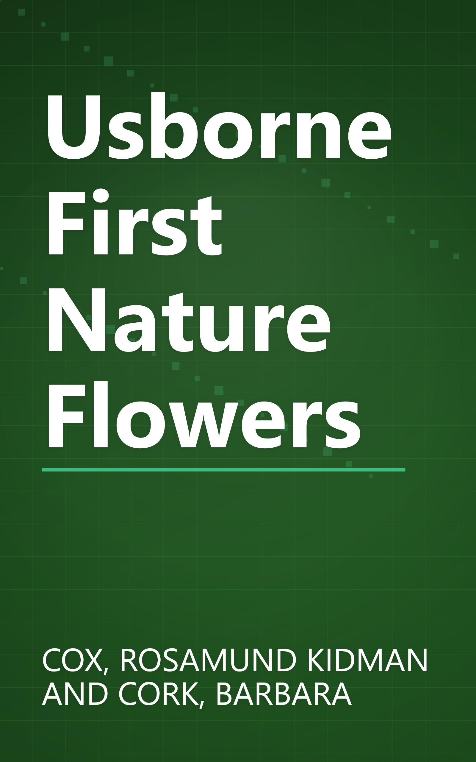 Usborne First Nature Flowers book cover