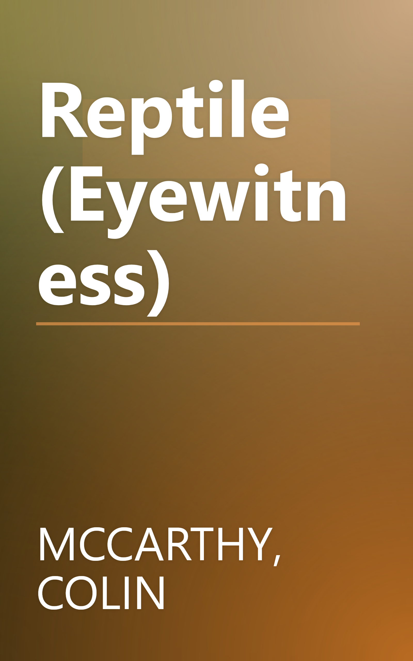 Reptile (Eyewitness) book cover