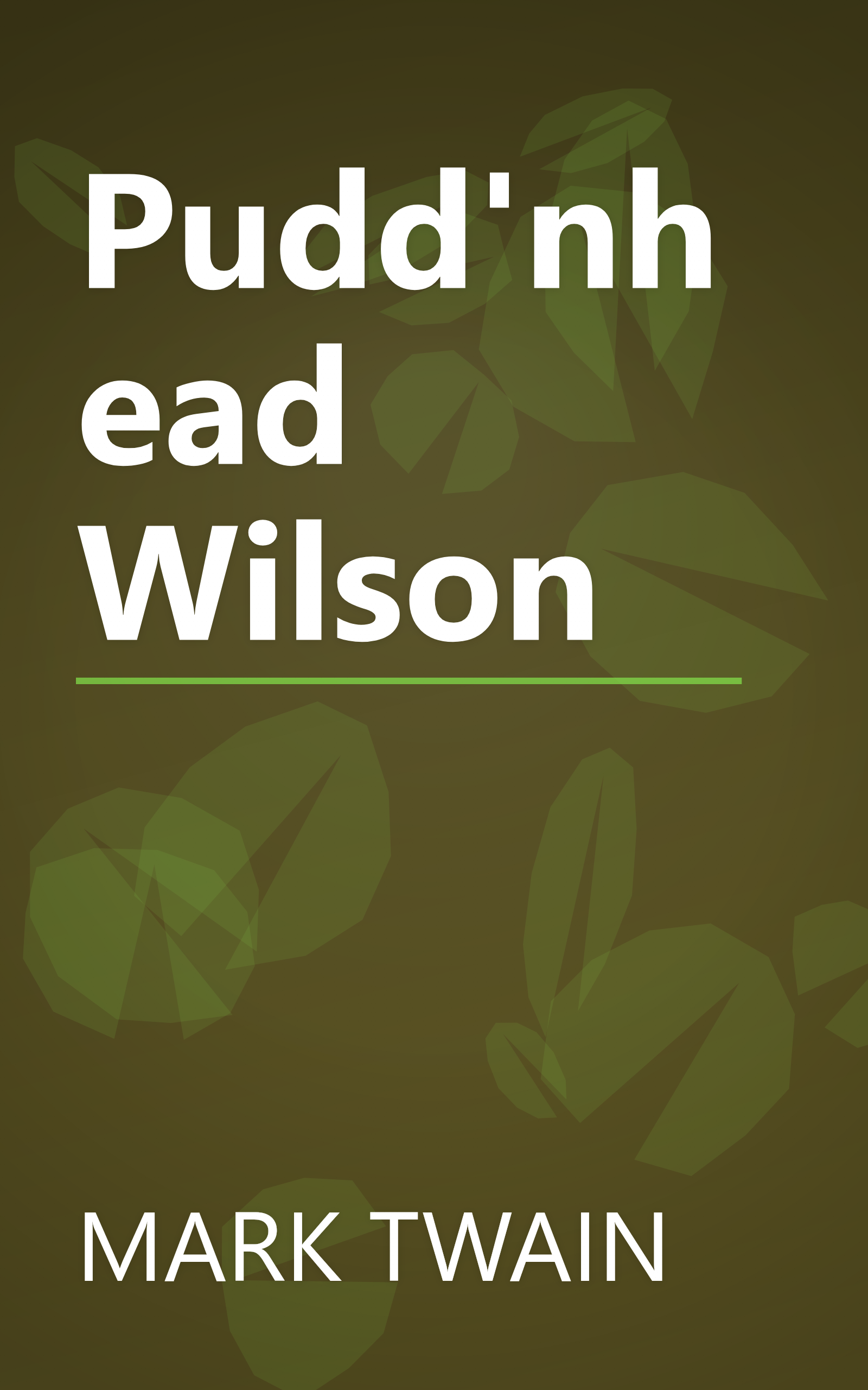 Pudd'nhead Wilson book cover