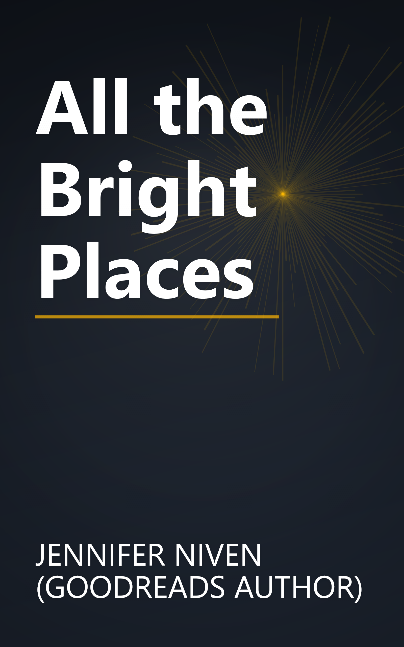 All the Bright Places book cover