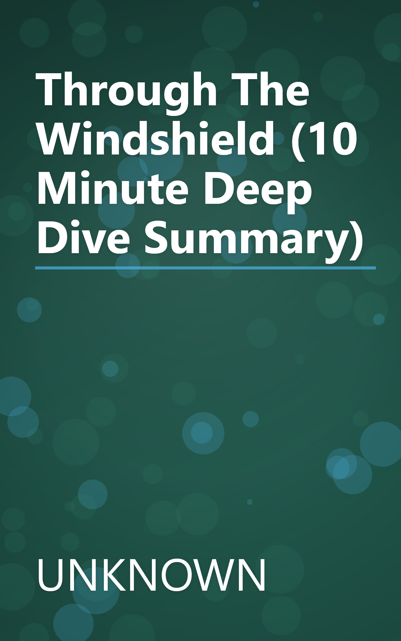 Through The Windshield (10 Minute   Deep Dive Summary) book cover