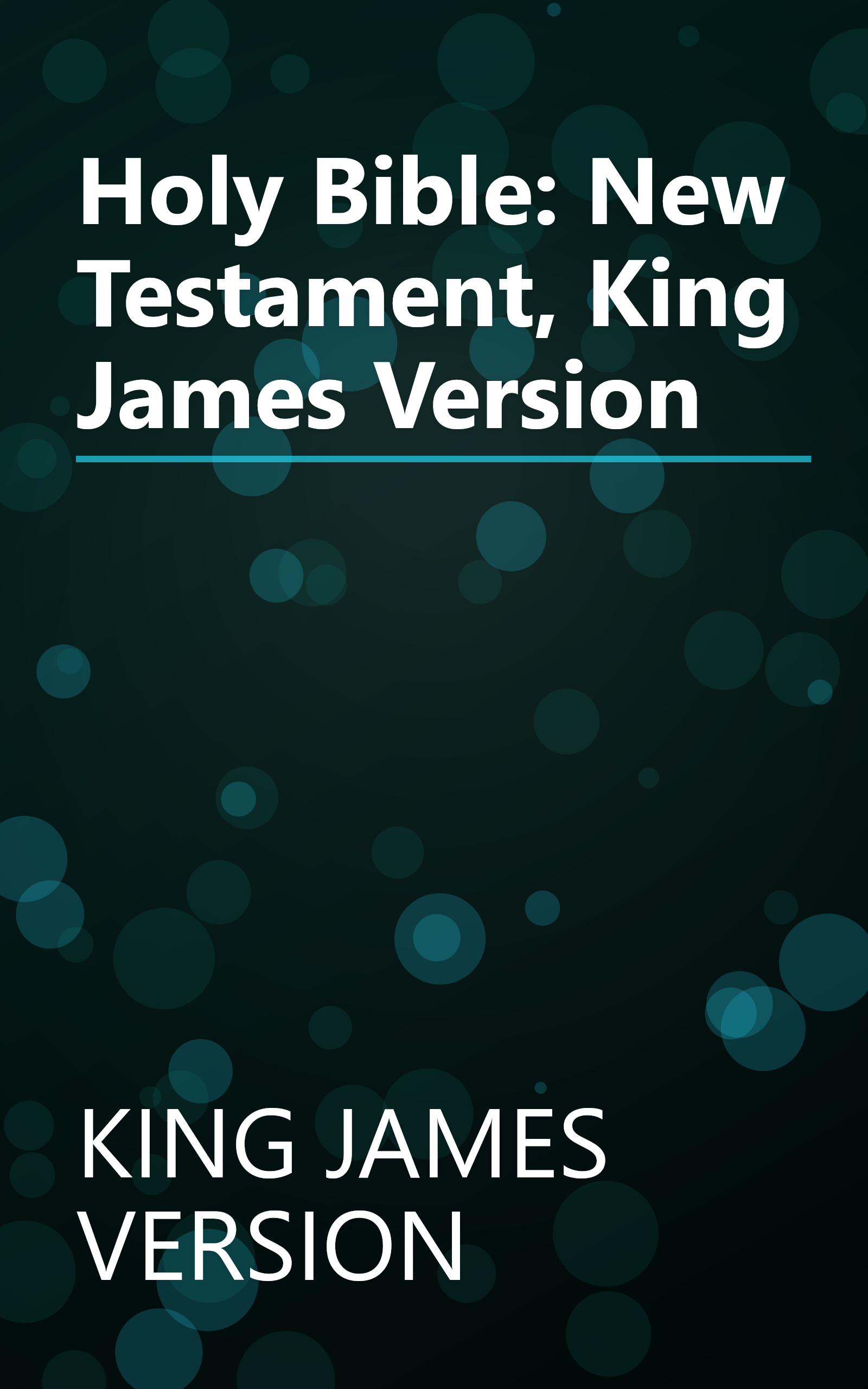 Holy Bible: New Testament, King James Version book cover