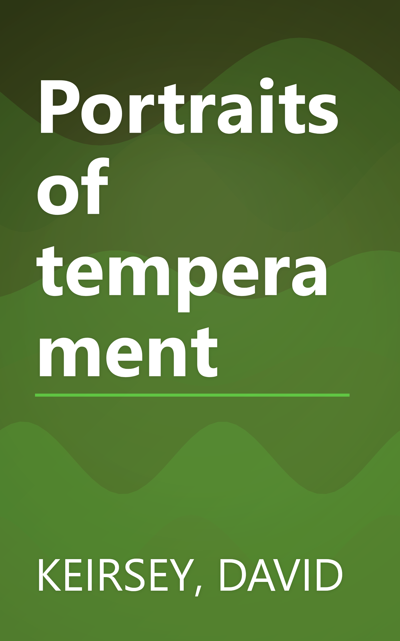 Portraits of temperament book cover