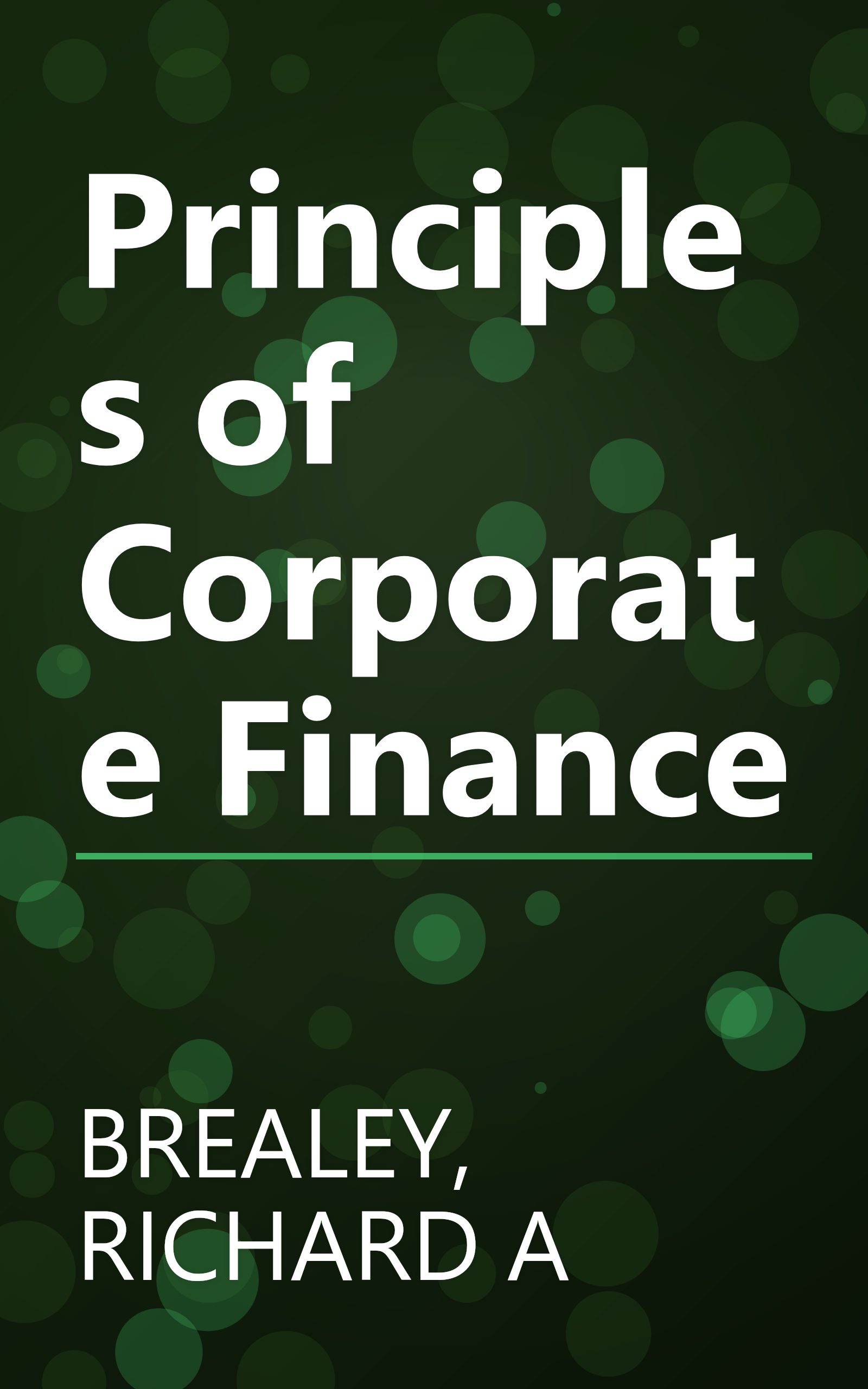 Principles of Corporate Finance book cover