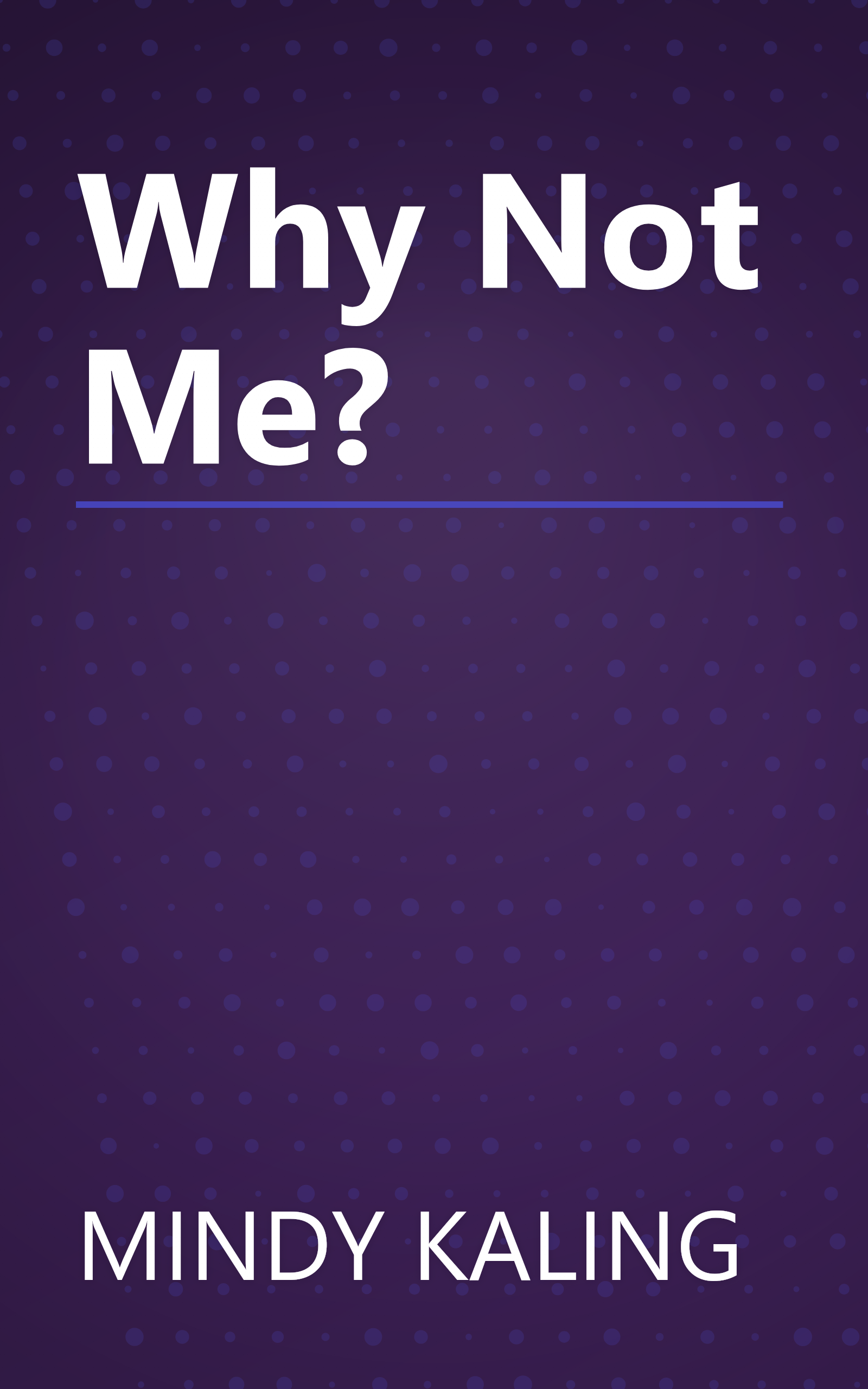 Why Not Me? book cover