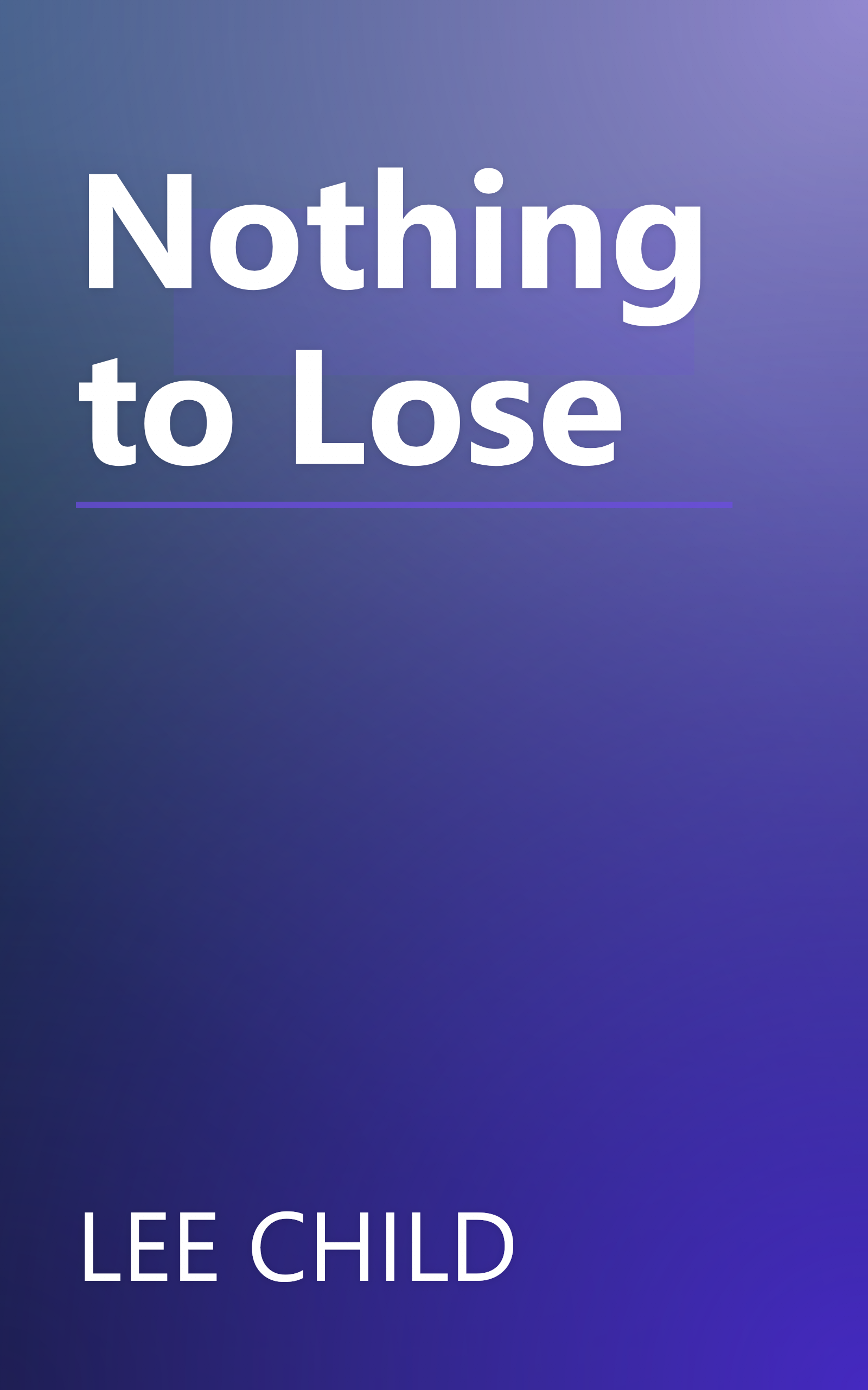 Nothing to Lose book cover