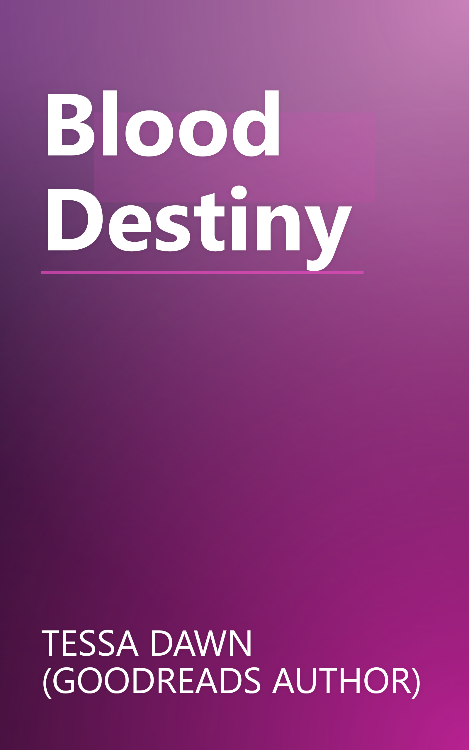 Blood Destiny book cover