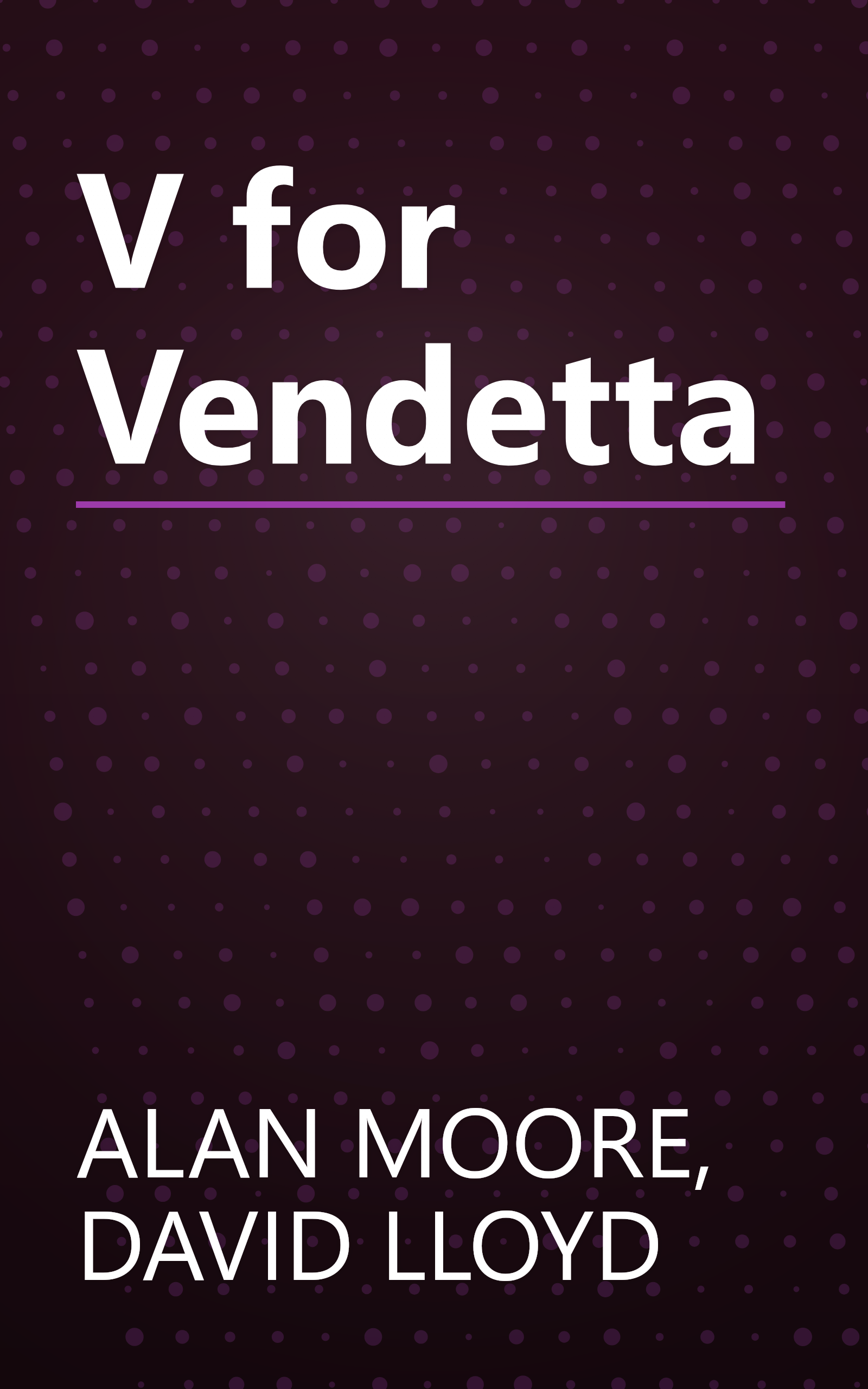 V for Vendetta book cover