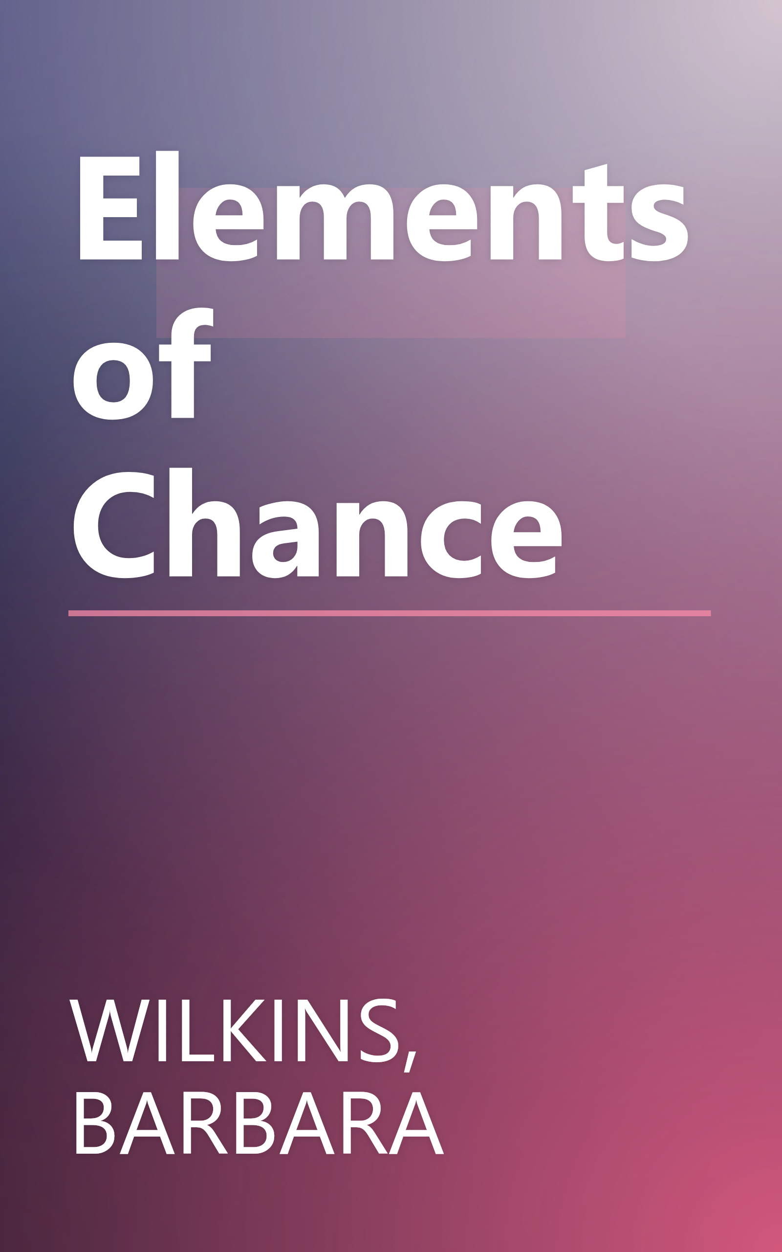 Elements of Chance book cover