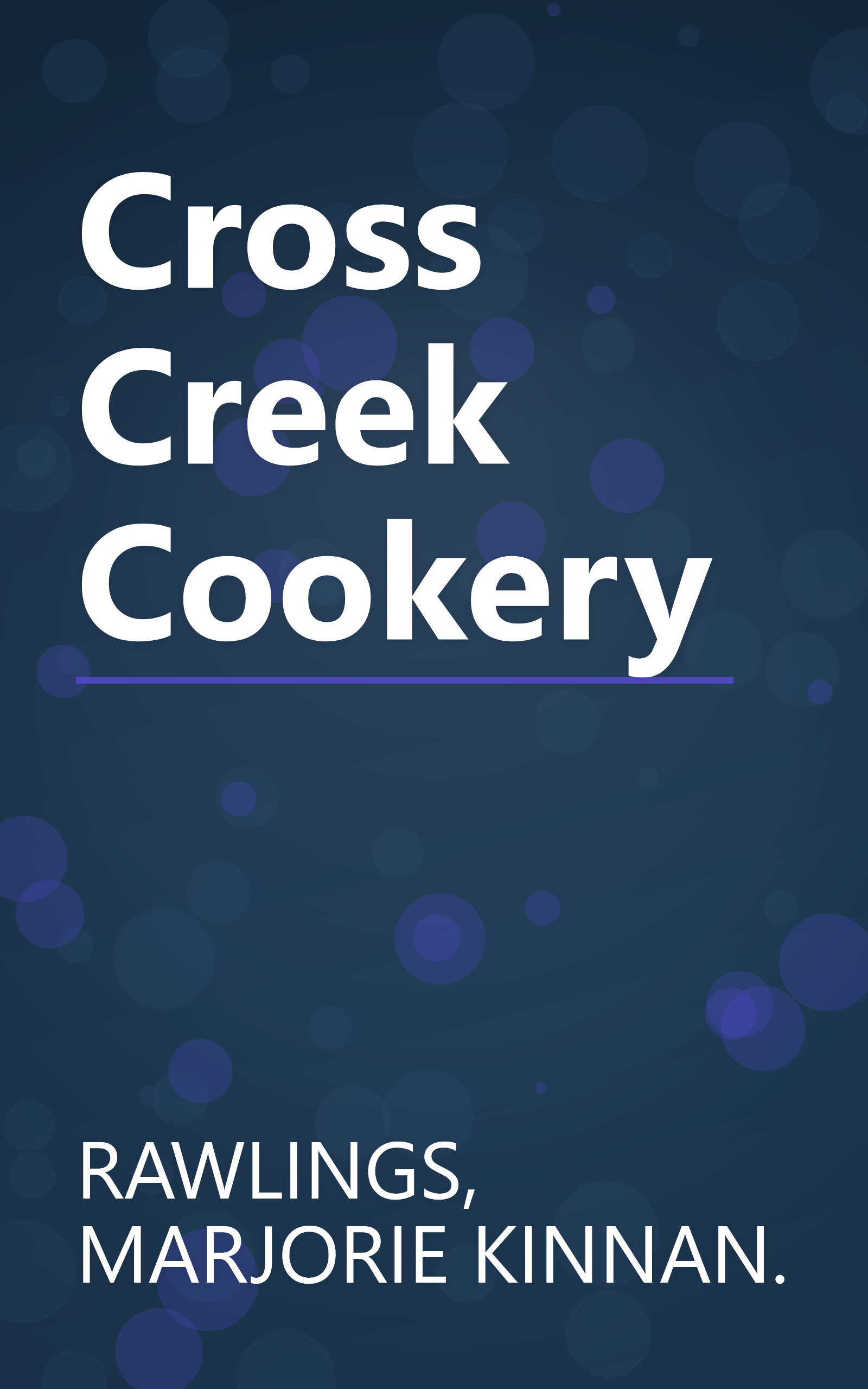 Cross Creek Cookery book cover
