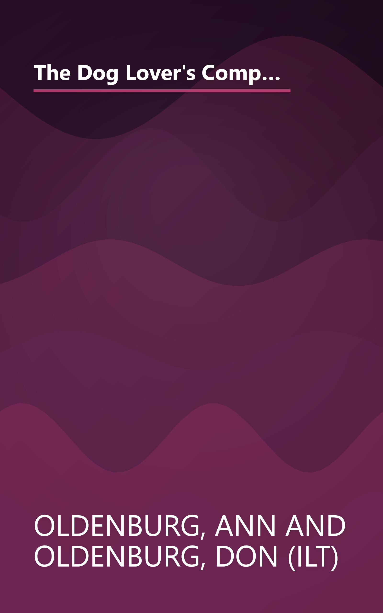 The Dog Lover's Companion to Washington, D.C. and Baltimore: The Inside Scoop on Where to Take Your Dog (Dog Lover's Companion Guides) book cover