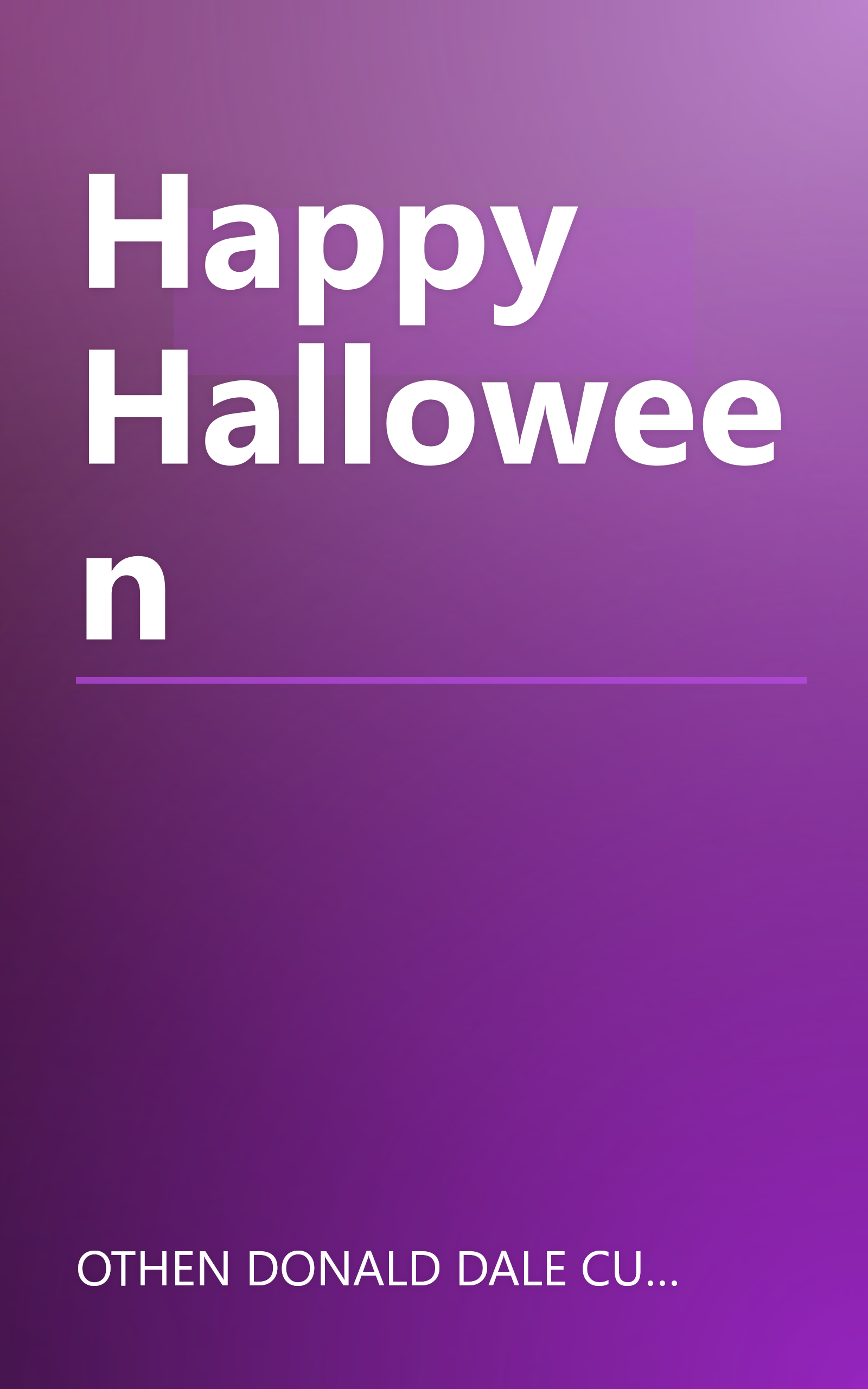 Happy Halloween book cover