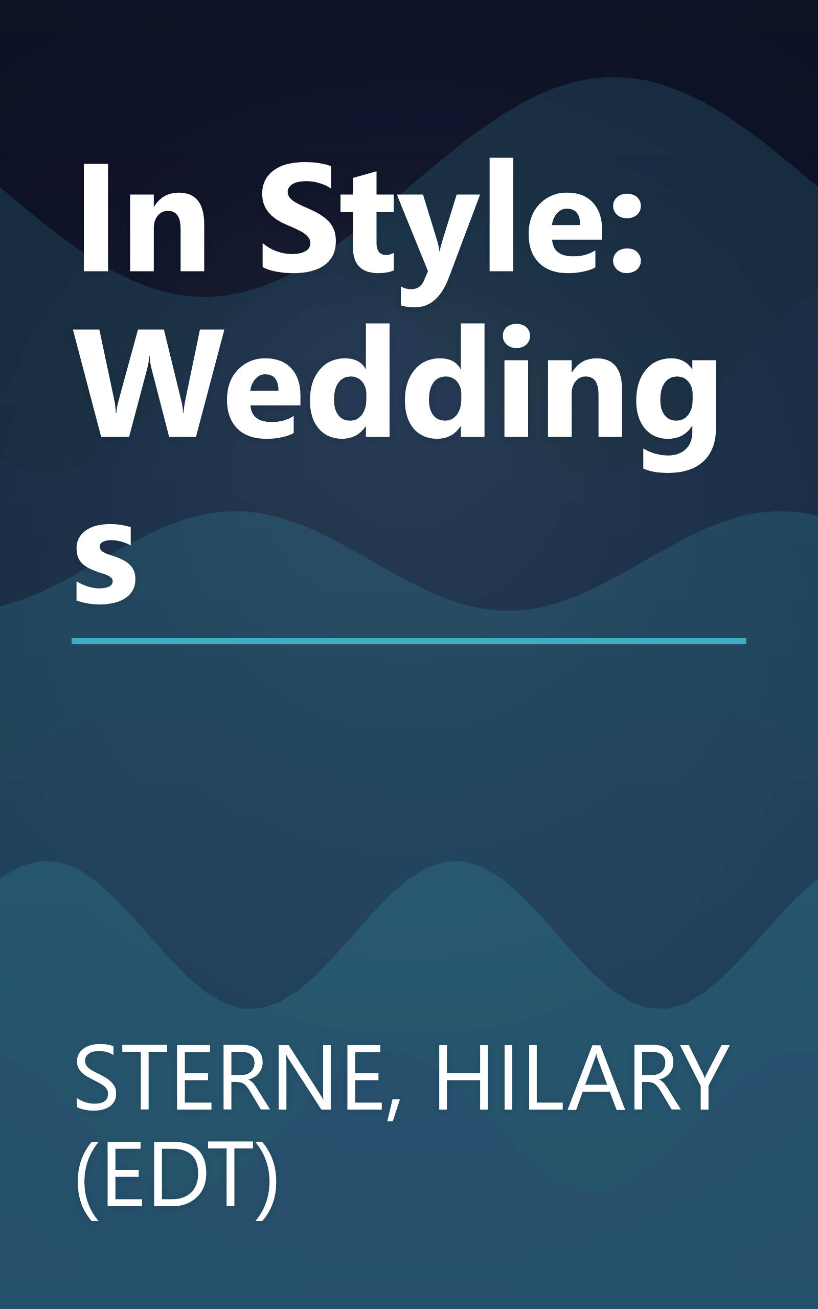 In Style: Weddings book cover