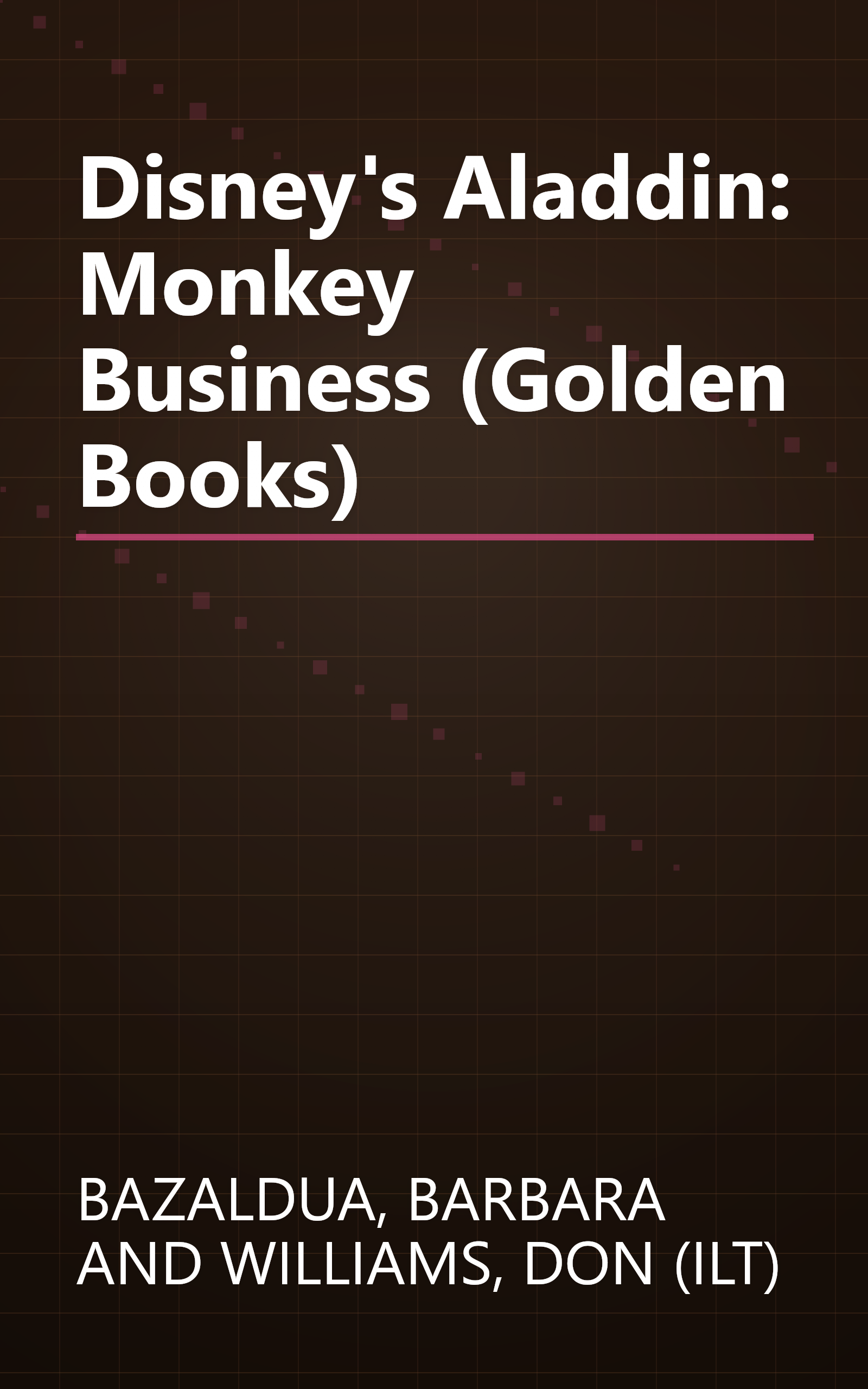 Disney's Aladdin: Monkey Business (Golden Books) book cover