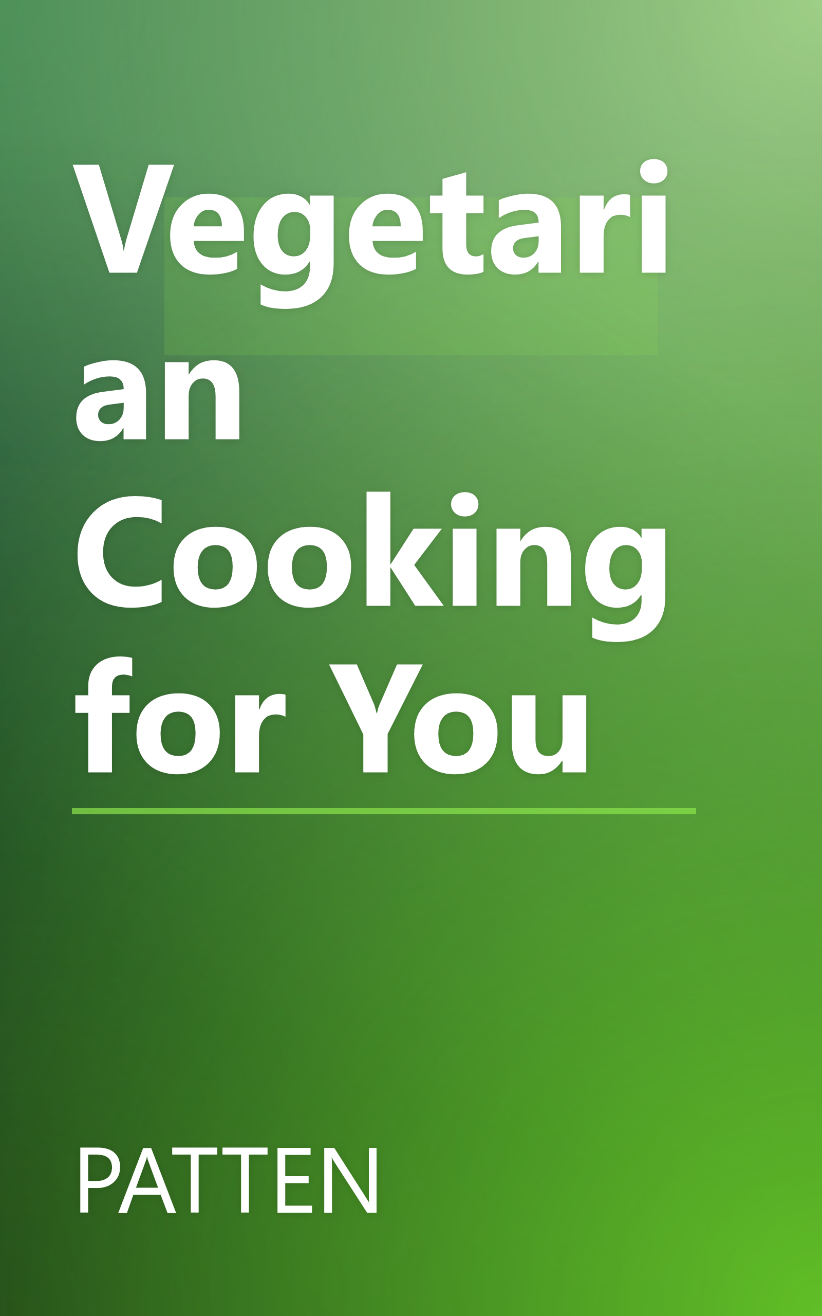Vegetarian Cooking for You book cover