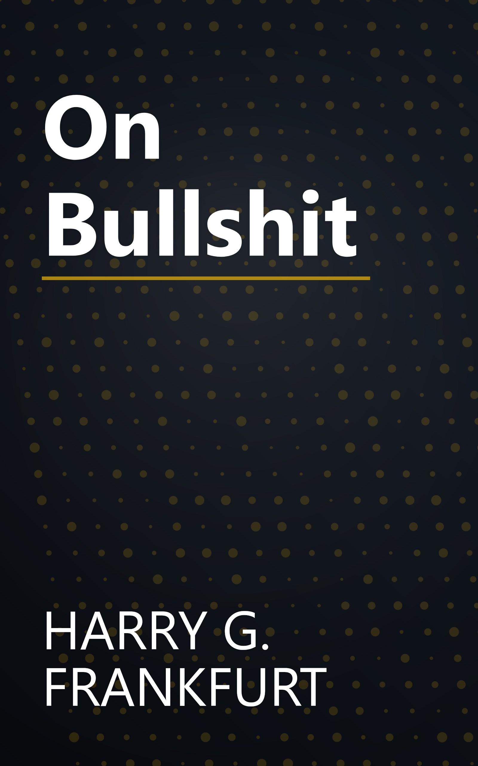 On Bullshit book cover