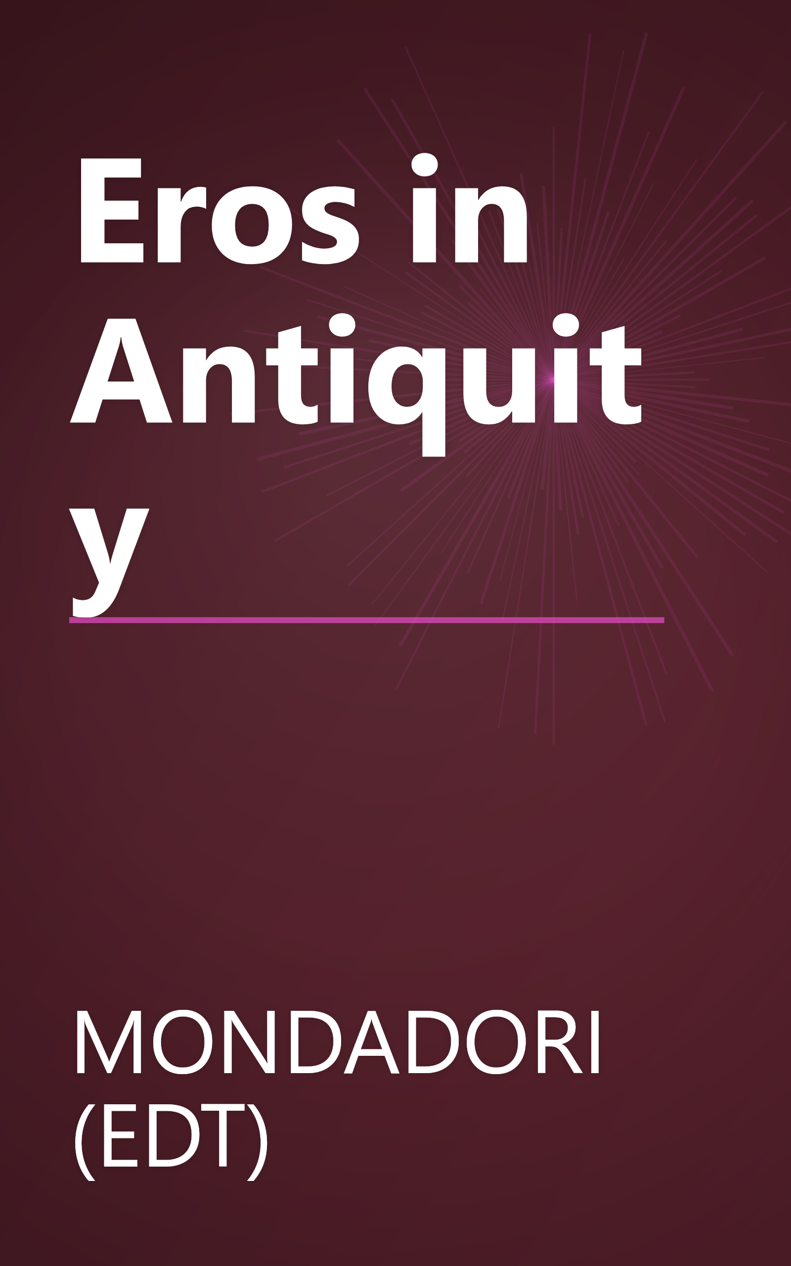 Eros in Antiquity book cover