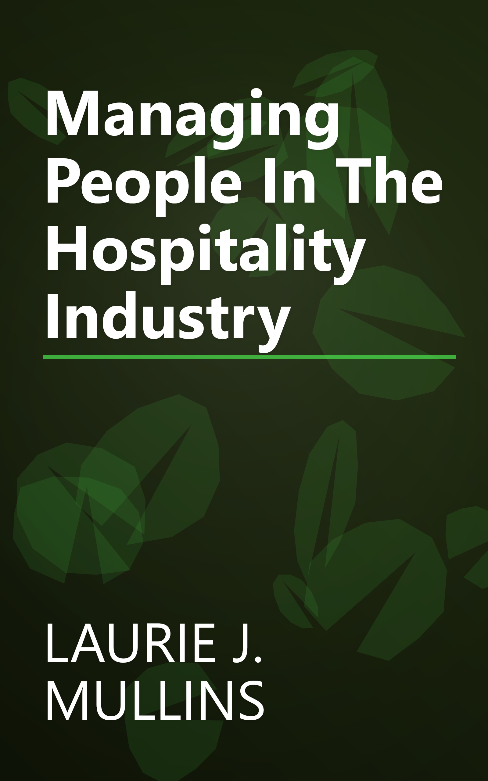 Managing People In The Hospitality Industry book cover
