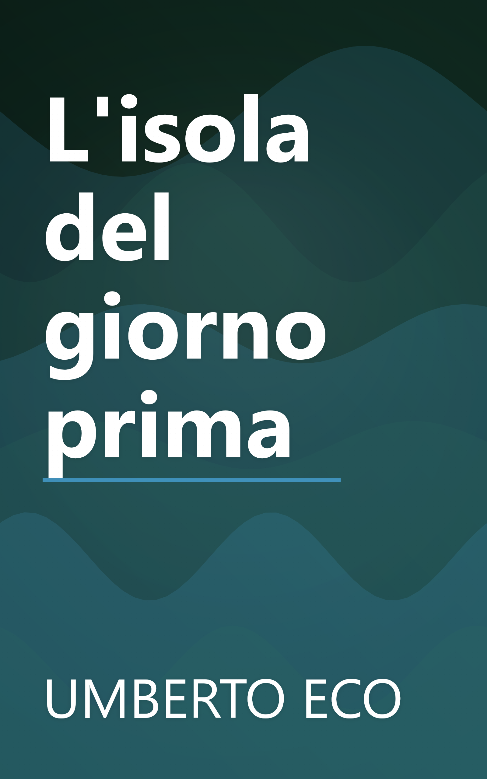 L'isola del giorno prima book cover