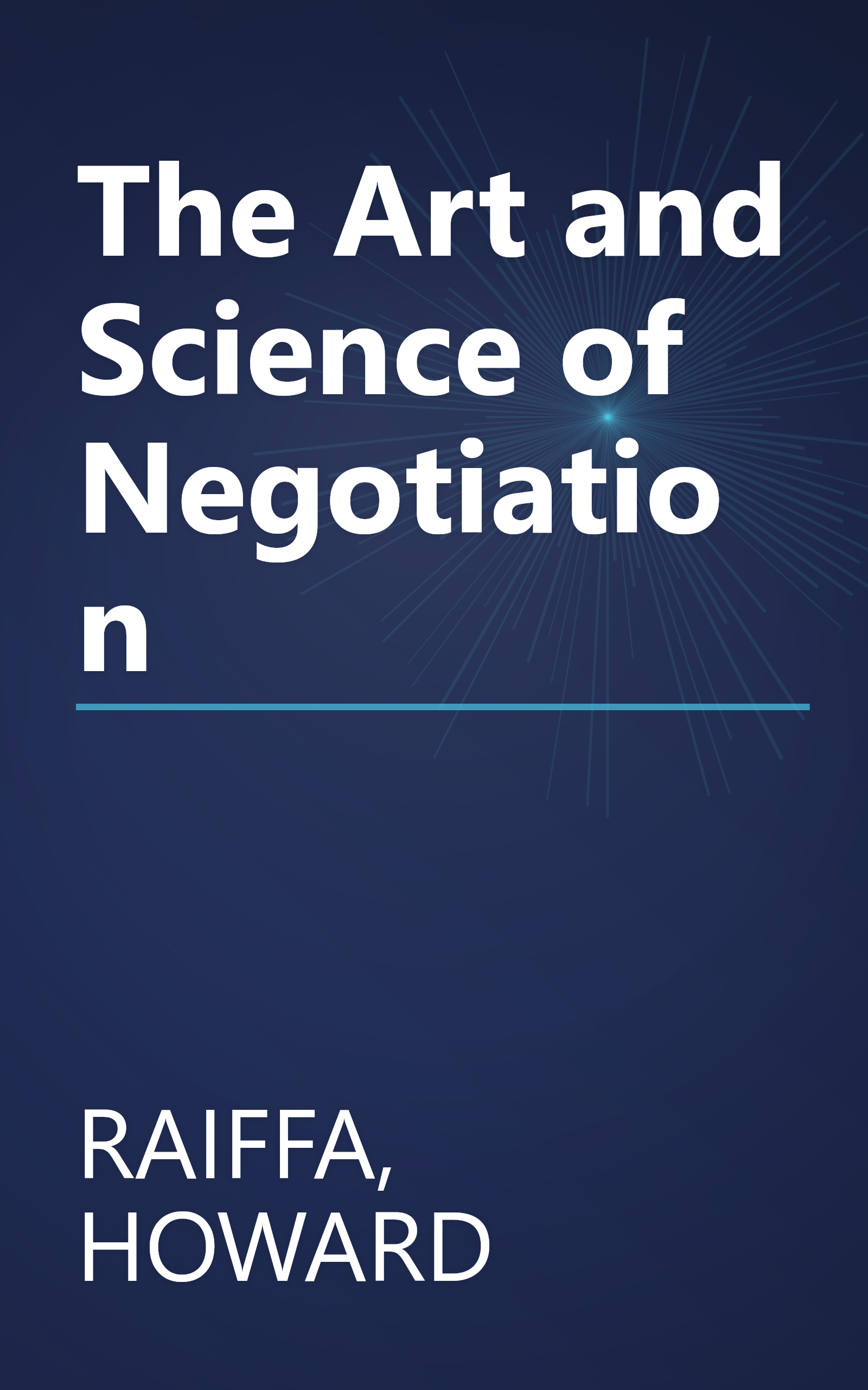 The Art and Science of Negotiation book cover