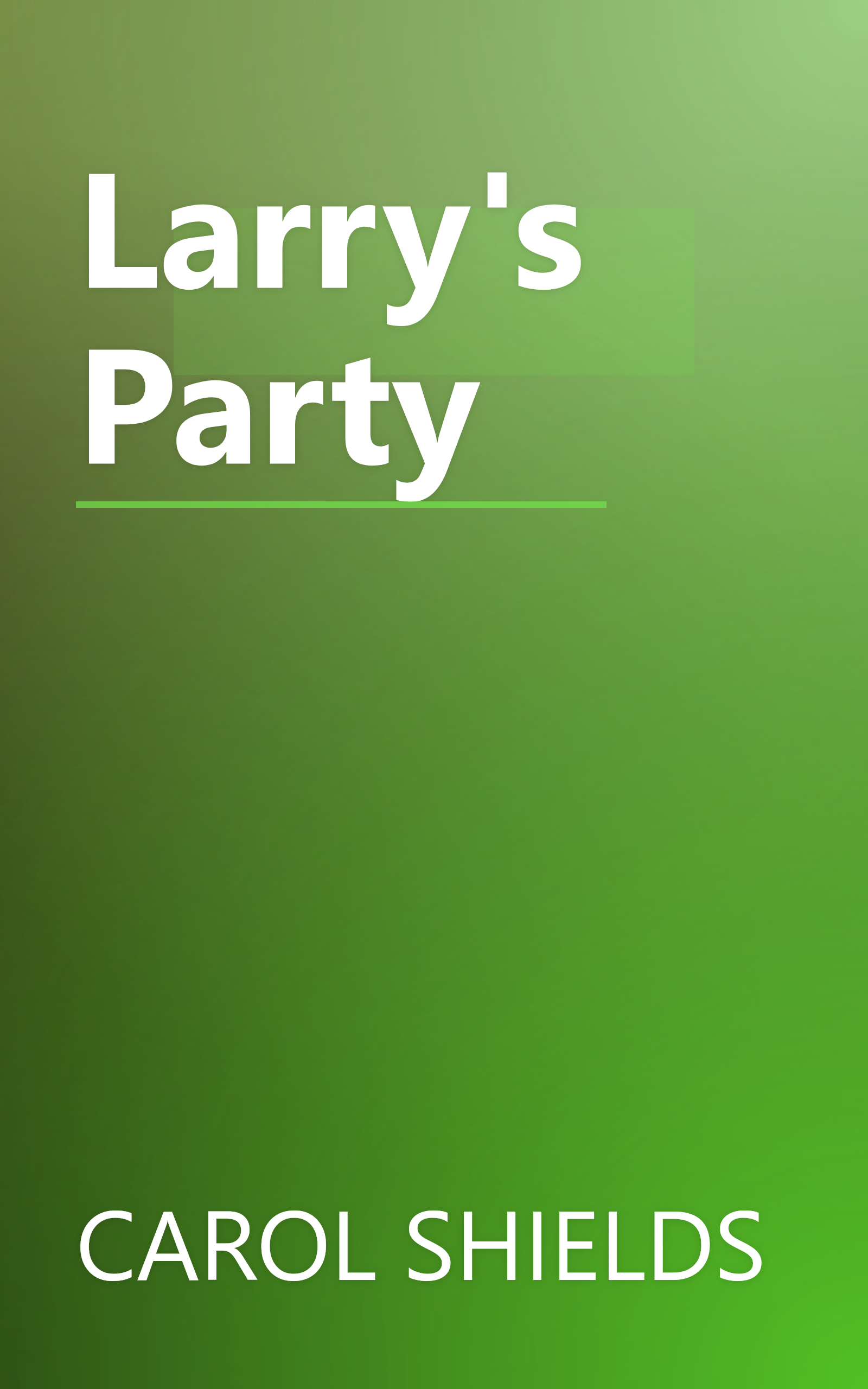 Larry's Party book cover