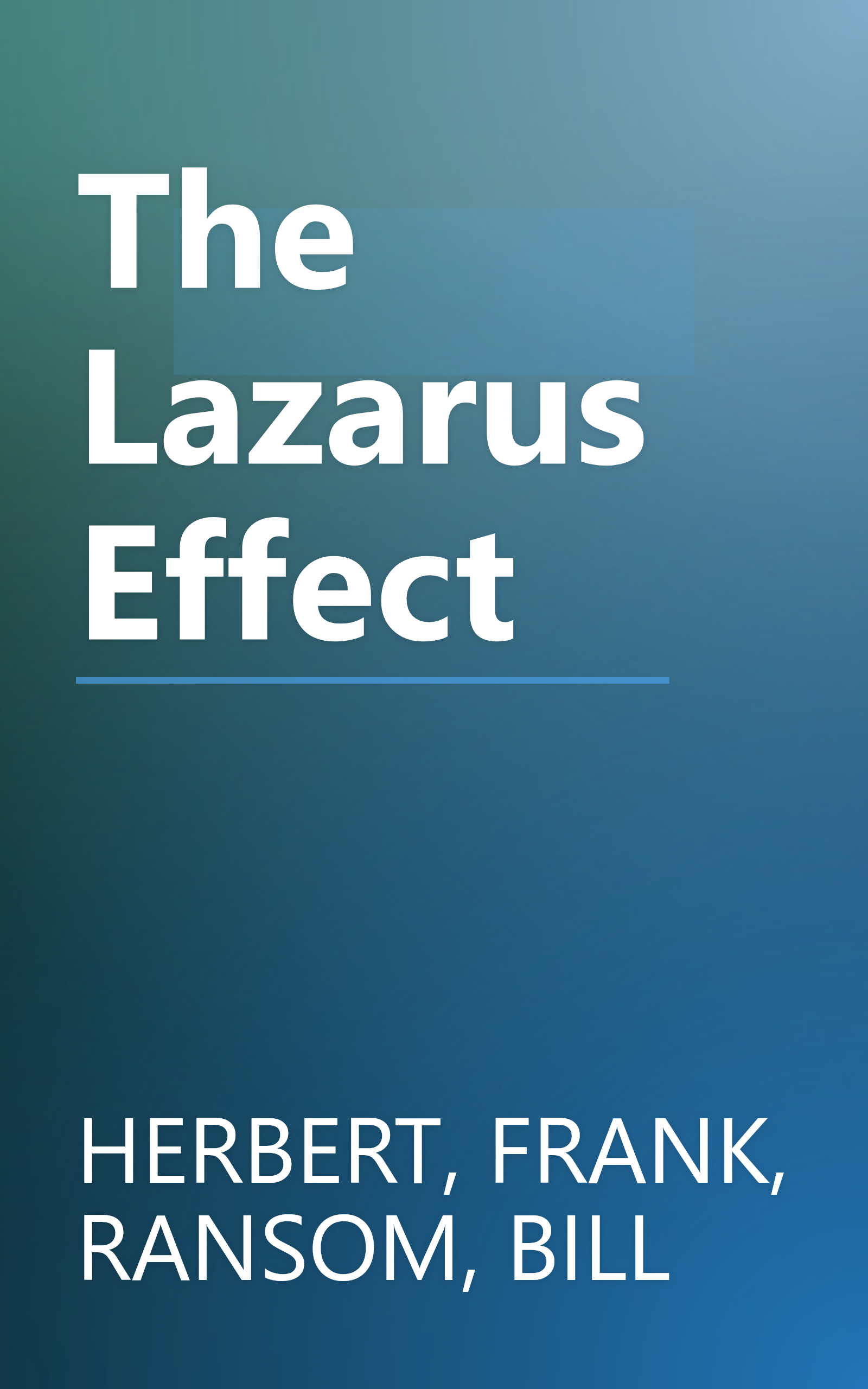 The Lazarus Effect book cover