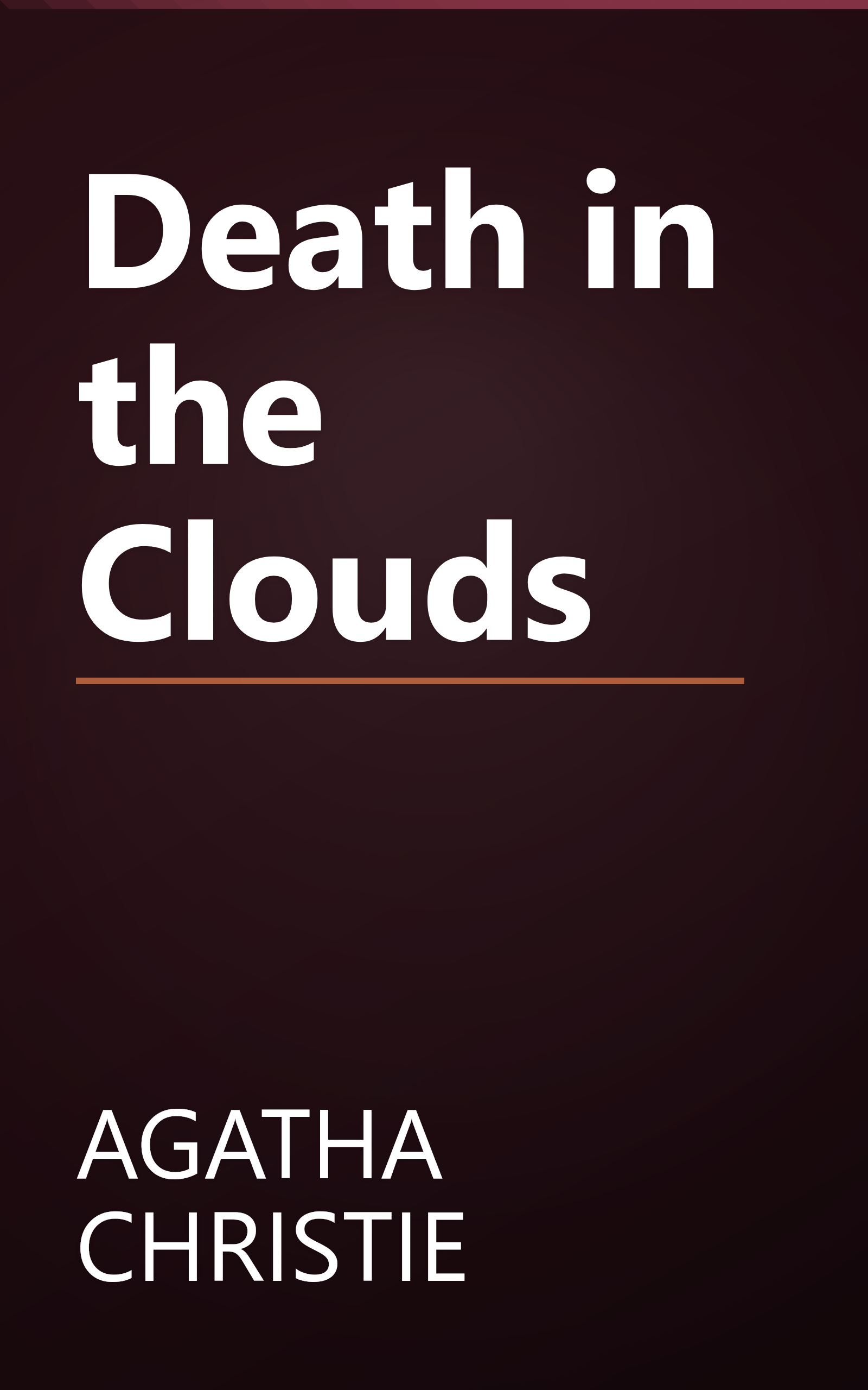 Death in the Clouds book cover